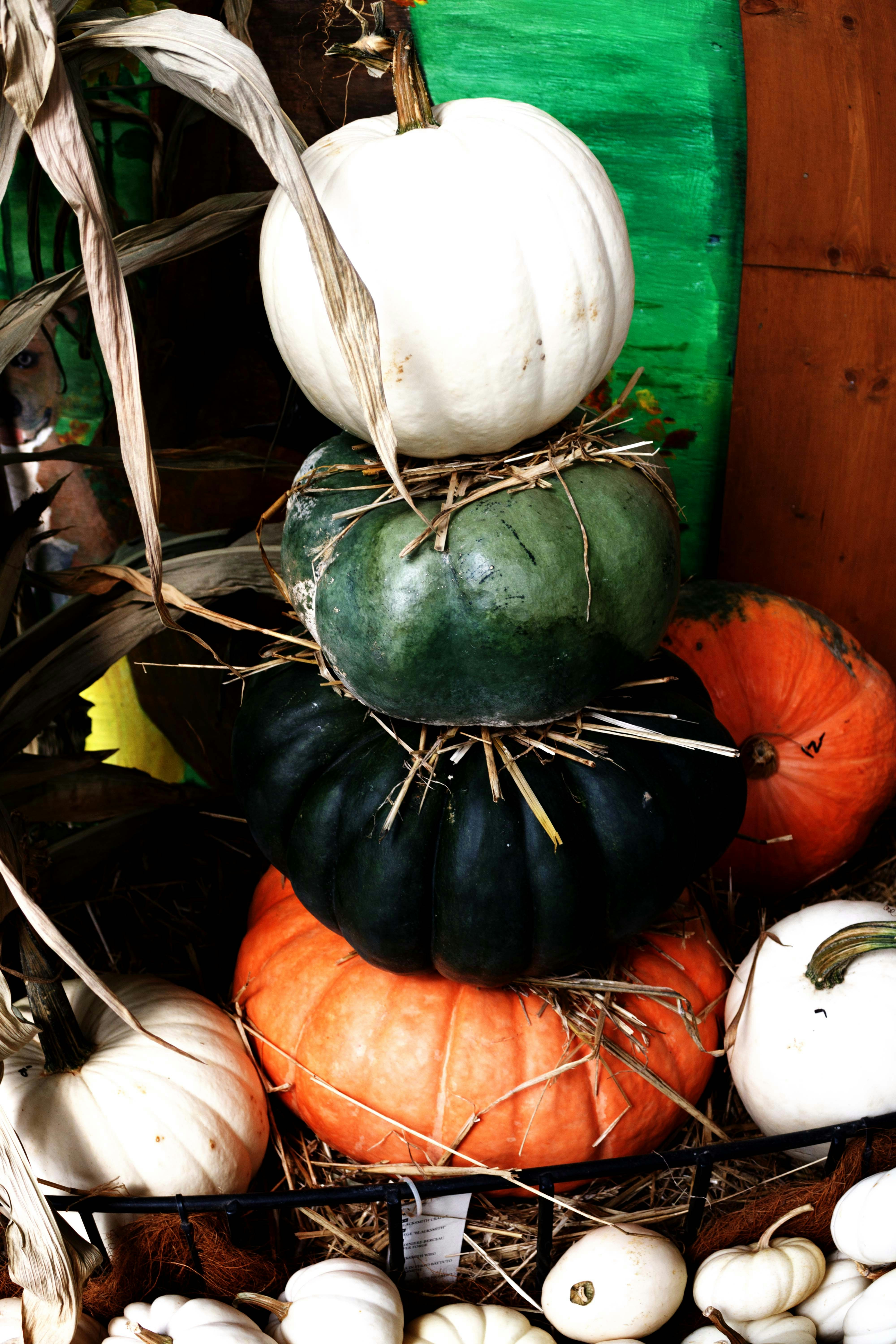 Pumpkin Crown on a Tiered Autumn Stack