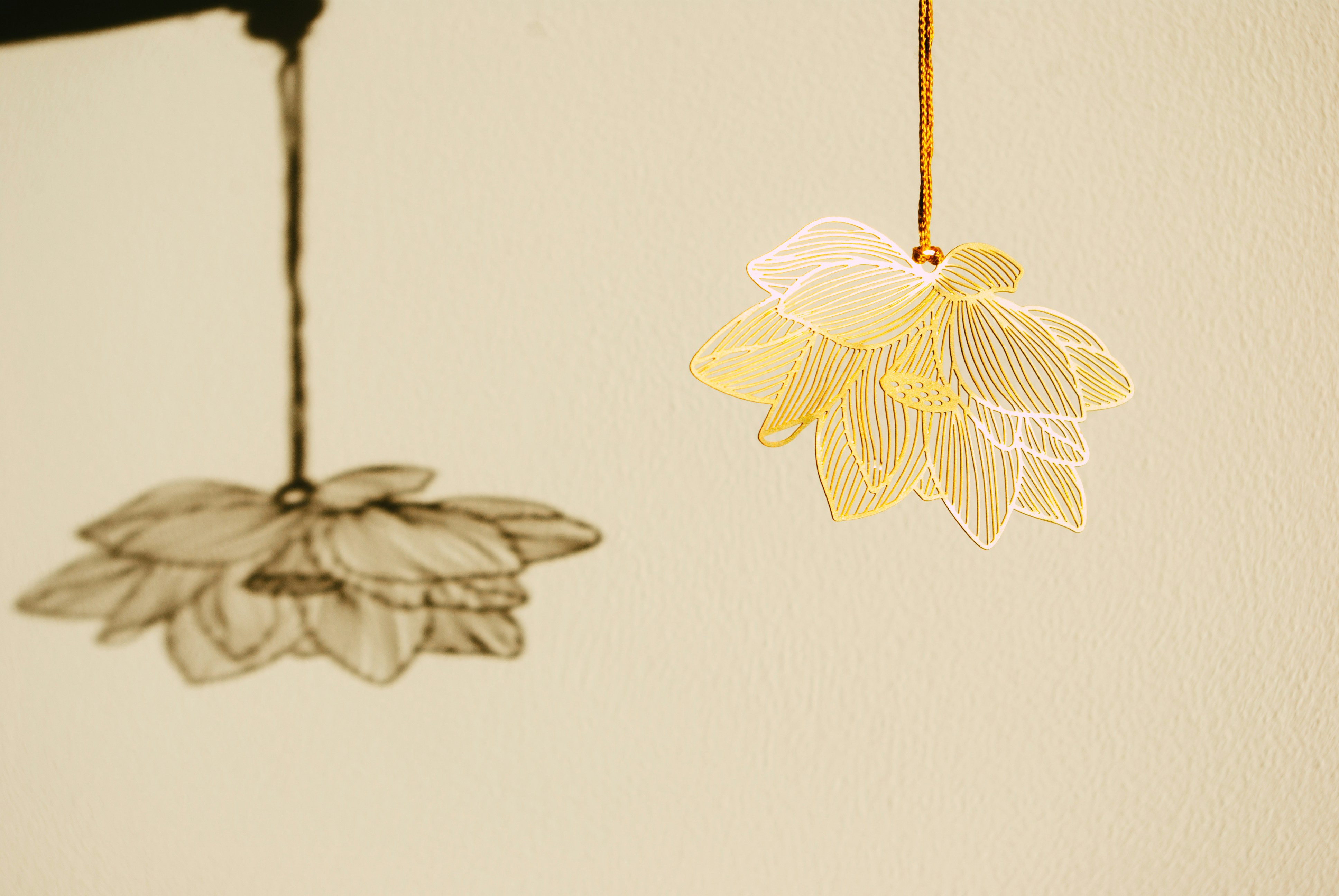 A couple of lights hanging from a ceiling photo – Free Art Image on ...