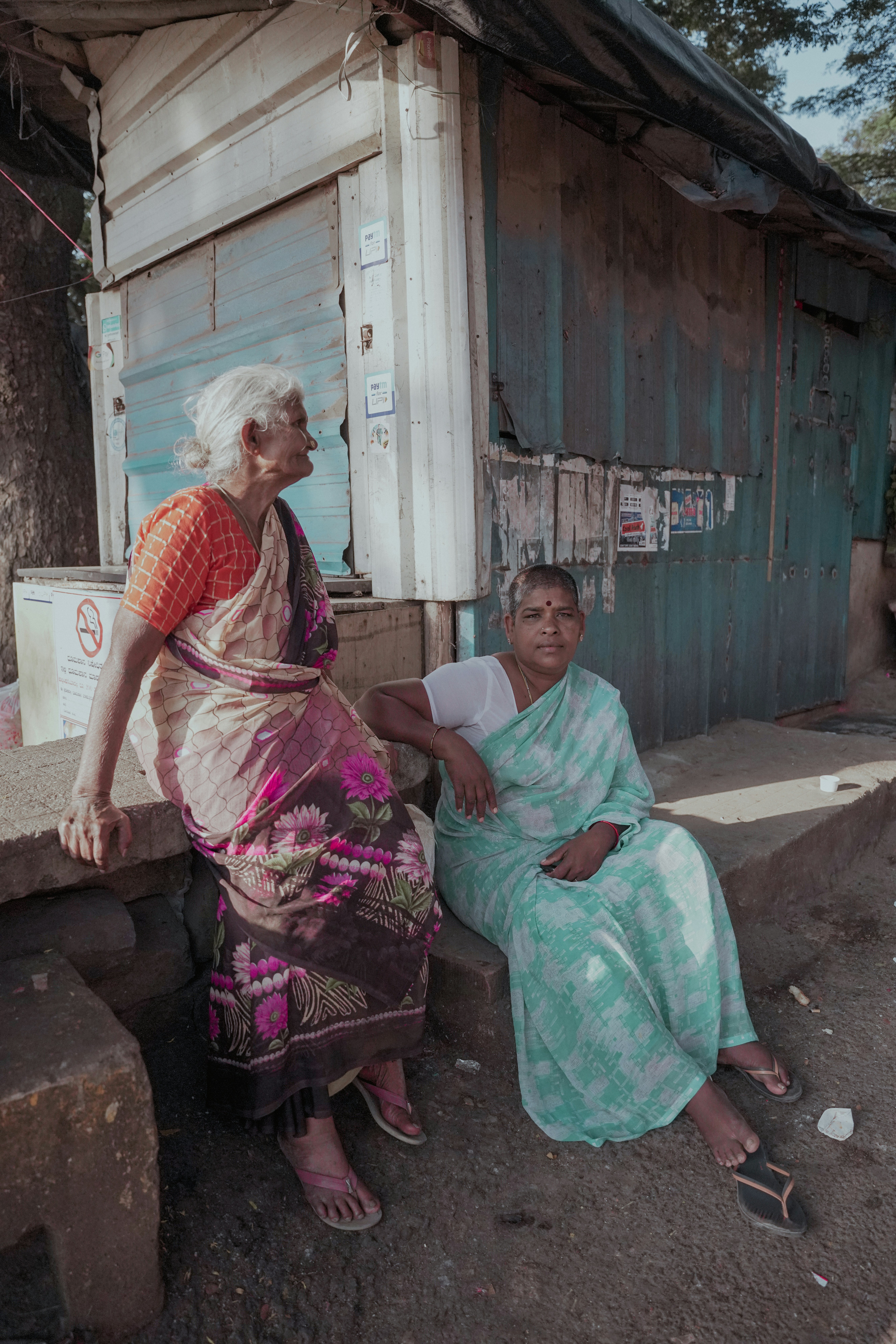 Moments captured of local market people.