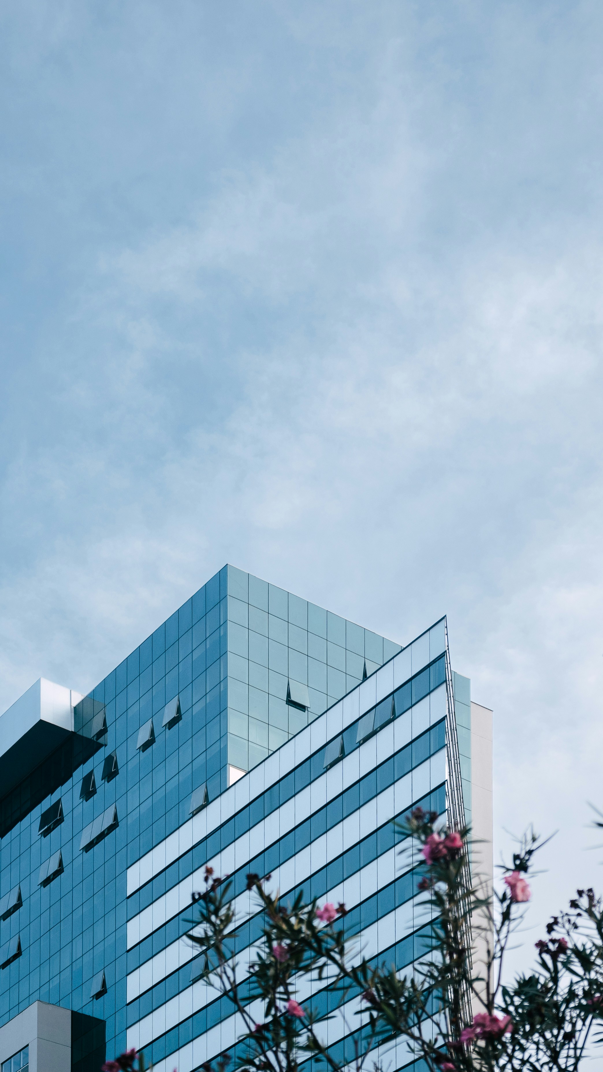 Azure Facade Slices the Sky