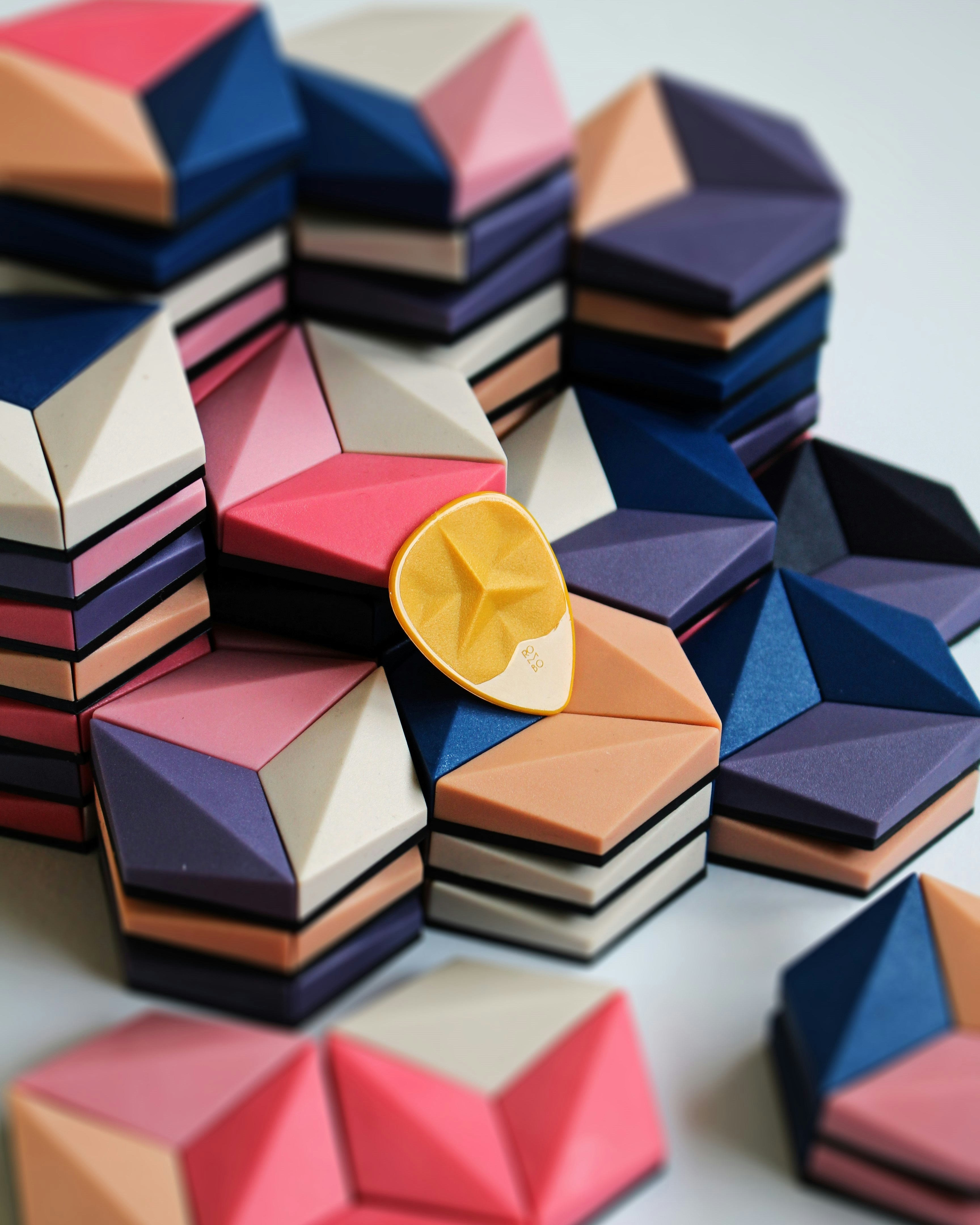 A close up of a pile of folded paper photo – Free Electric guitar Image ...