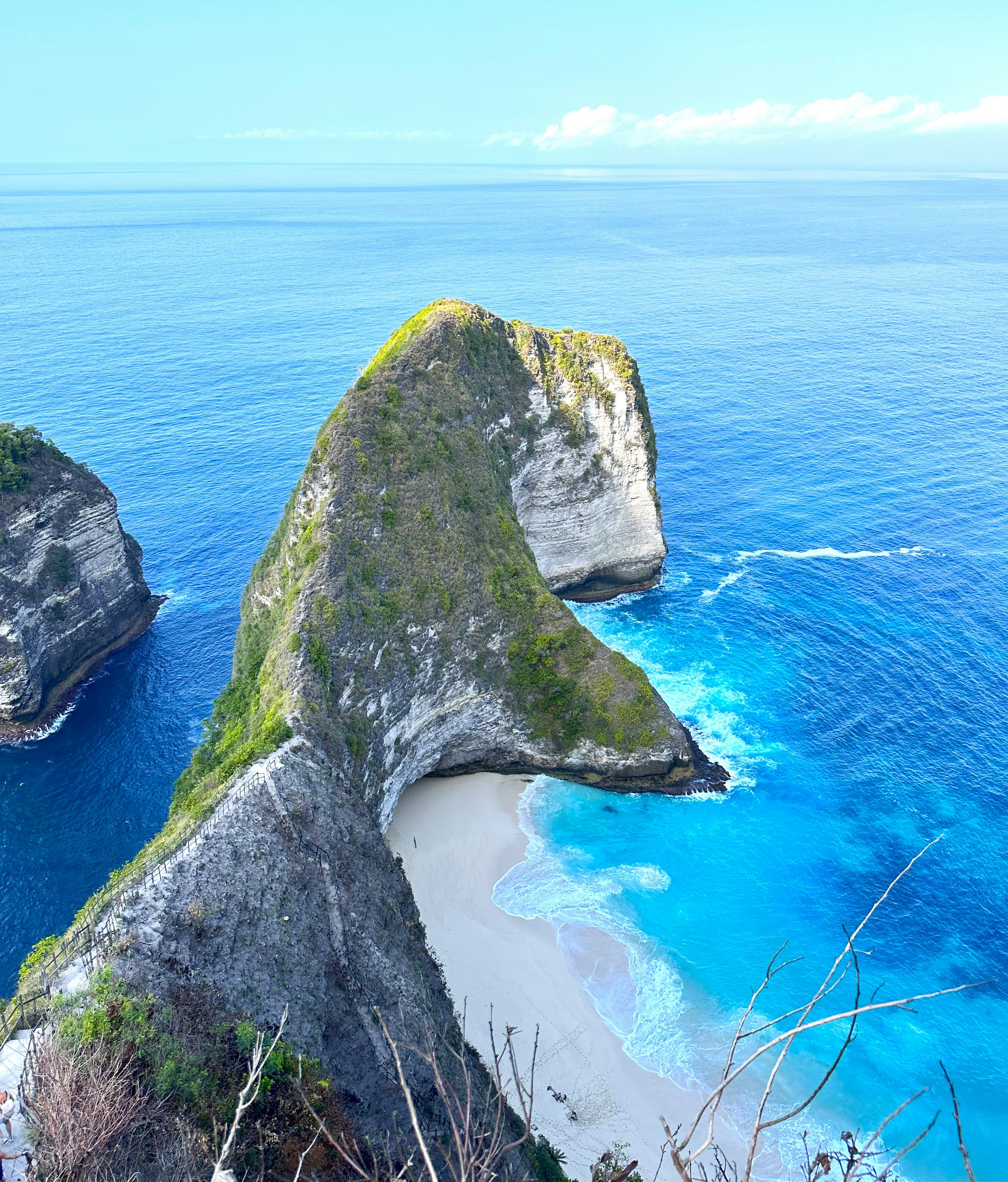 A view of the ocean from the top of a hill photo – Free Nature Image on ...