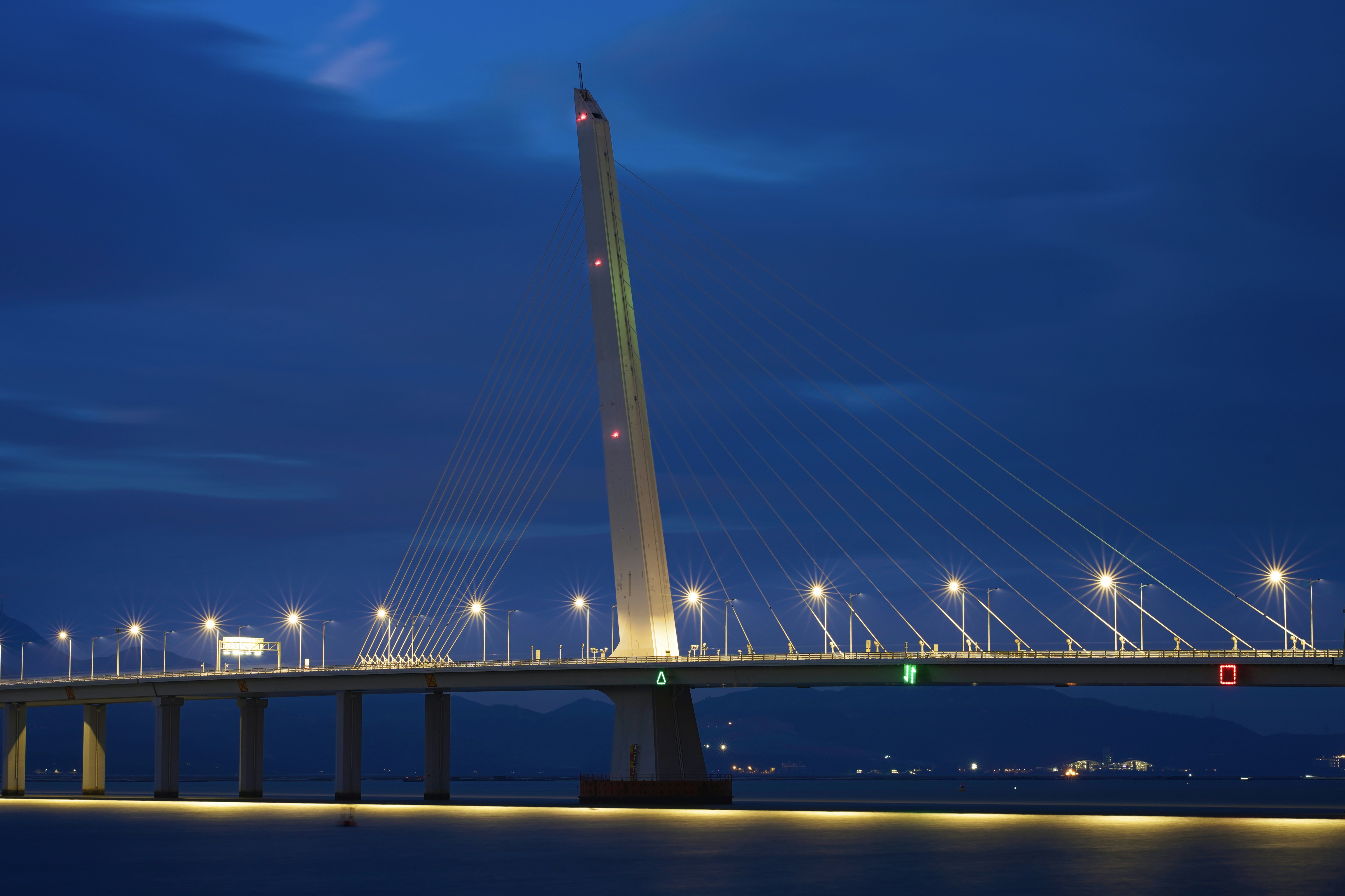 A very tall bridge over a large body of water photo – Free China Image ...
