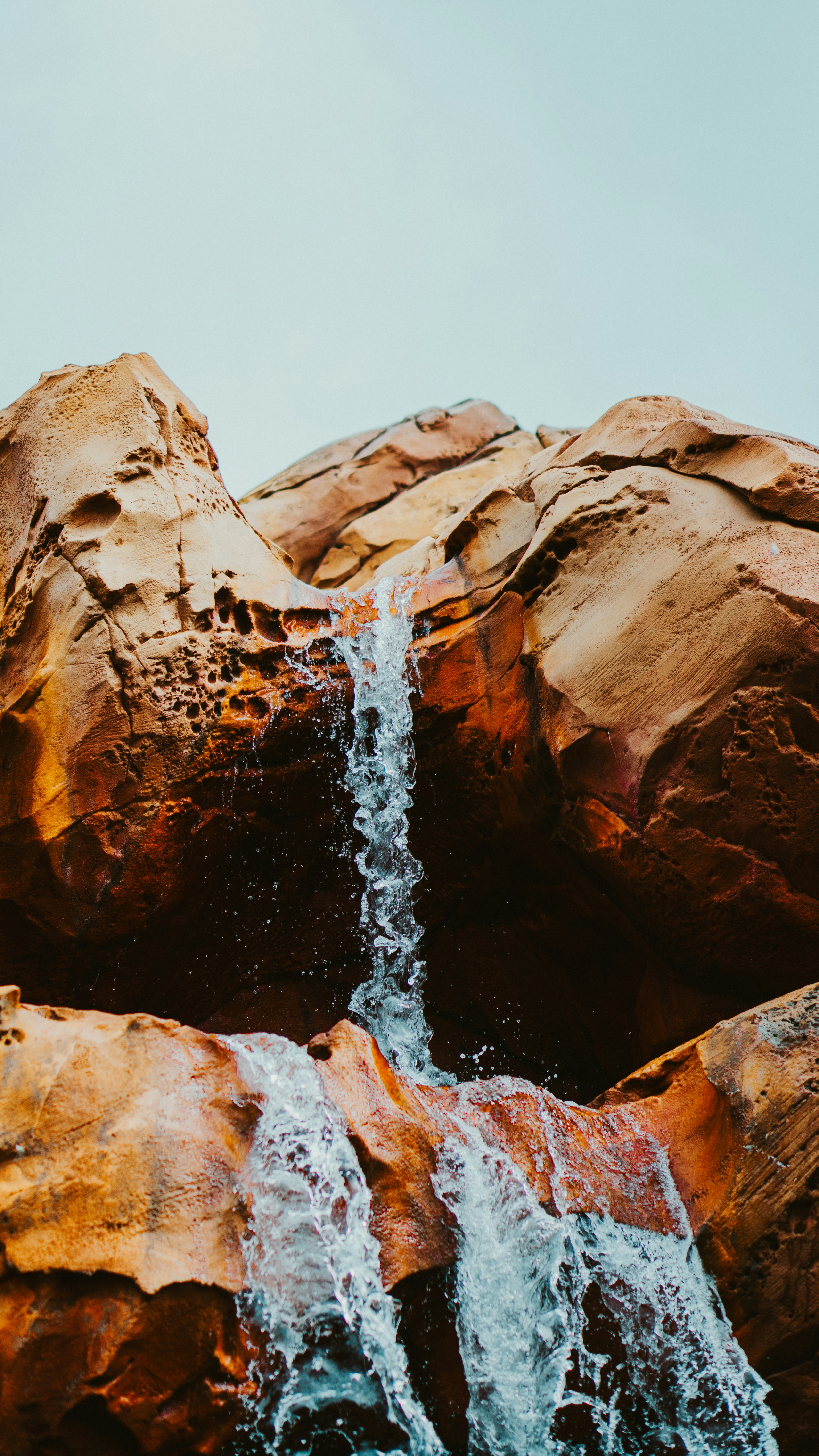 A close up of a waterfall in a rocky area photo – Free Fall Image on ...