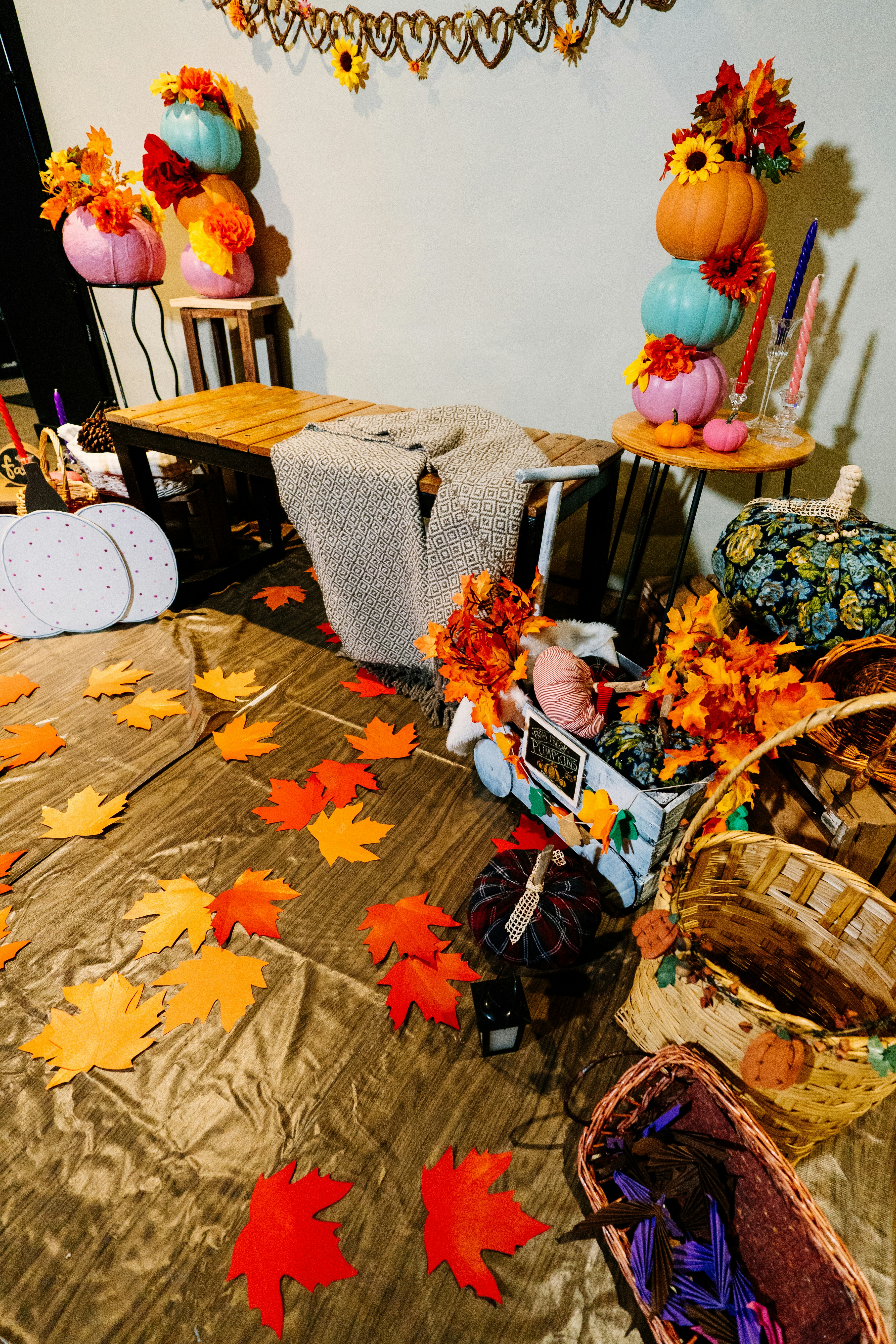A room filled with lots of fall decorations photo – Free Halloween ...