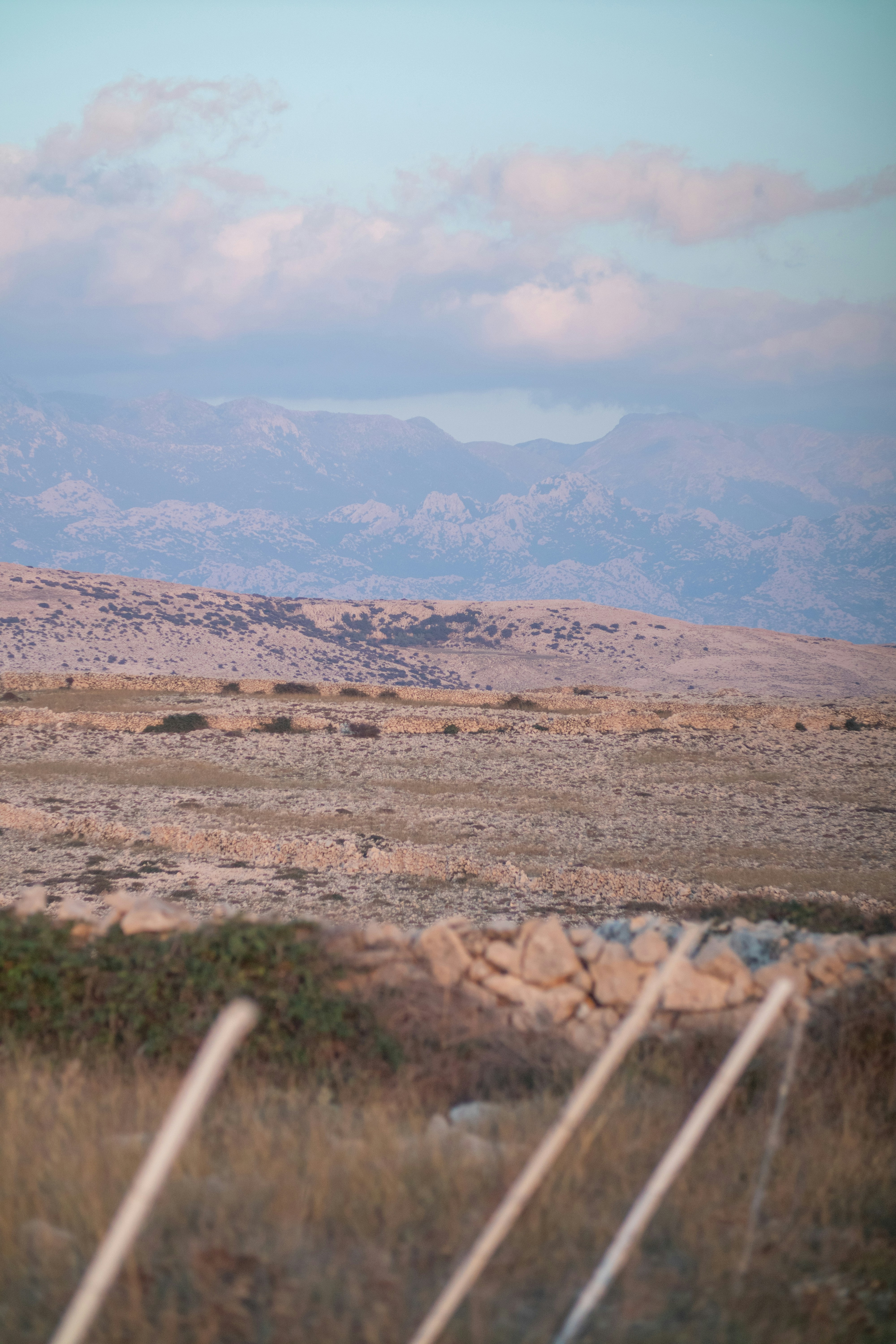 Pastel Range Over Quiet Desert Plains