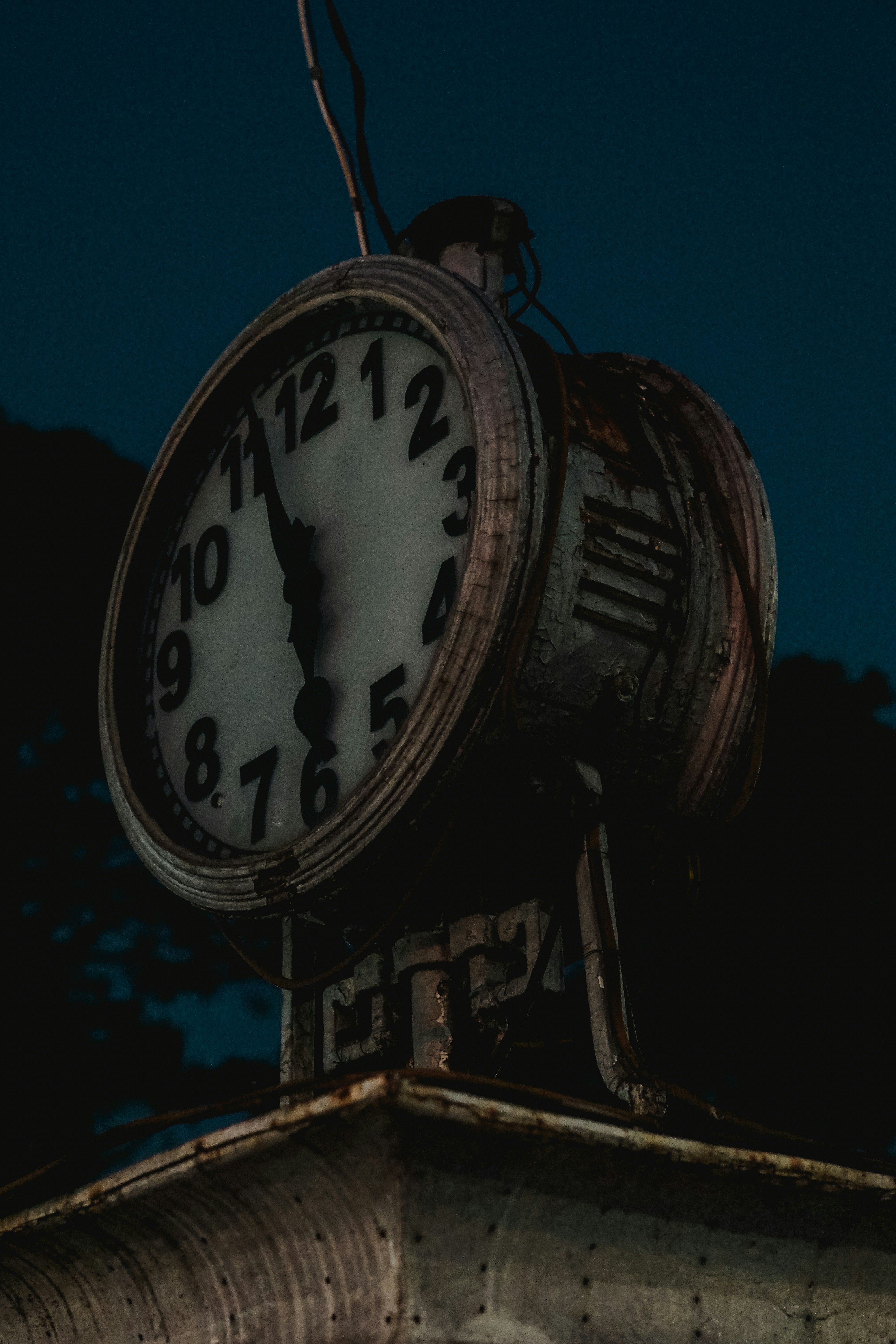 Rustbound Timekeeper in the Blue Hour