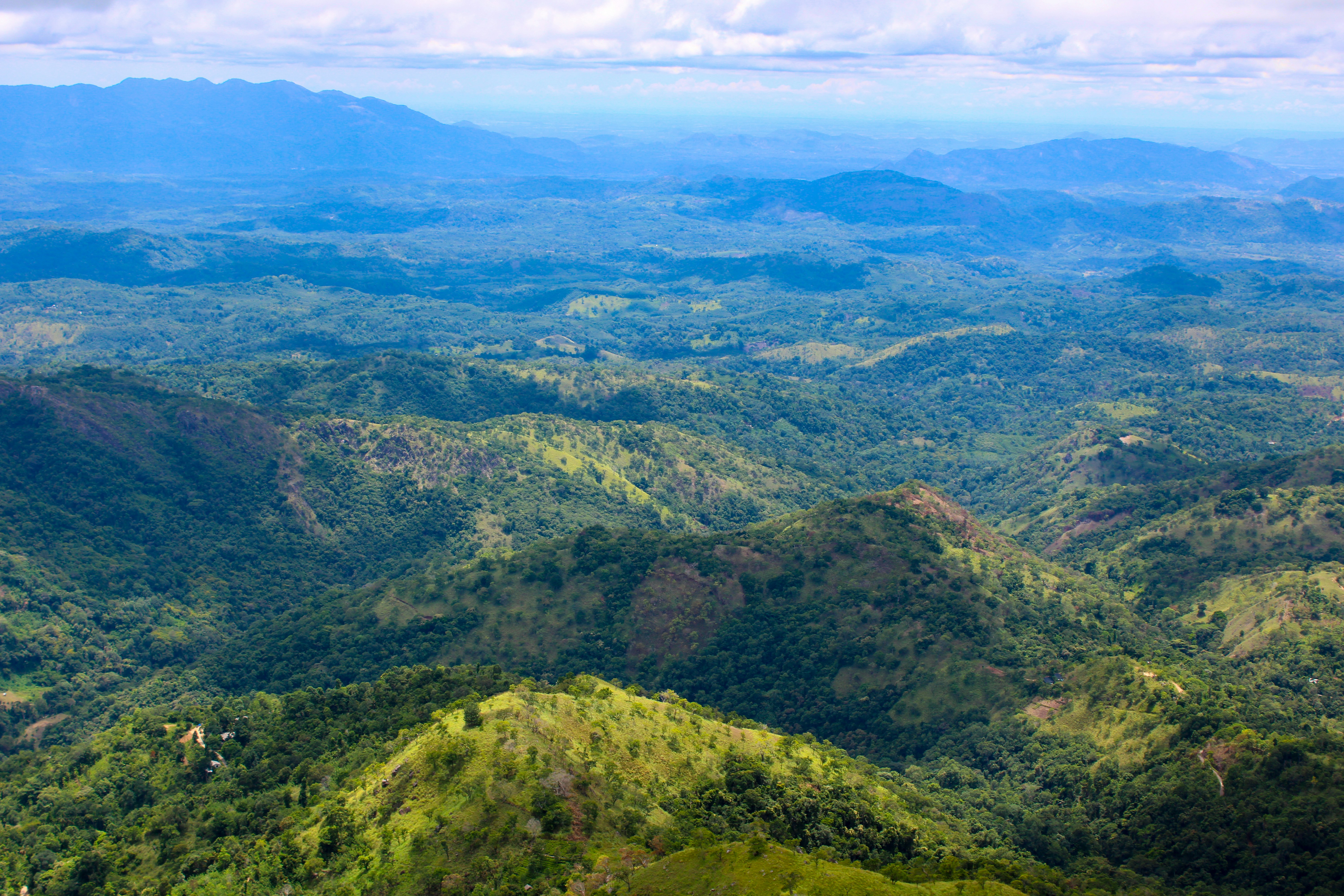 A view of a mountain range from a plane photo – Free Bambaragala ...