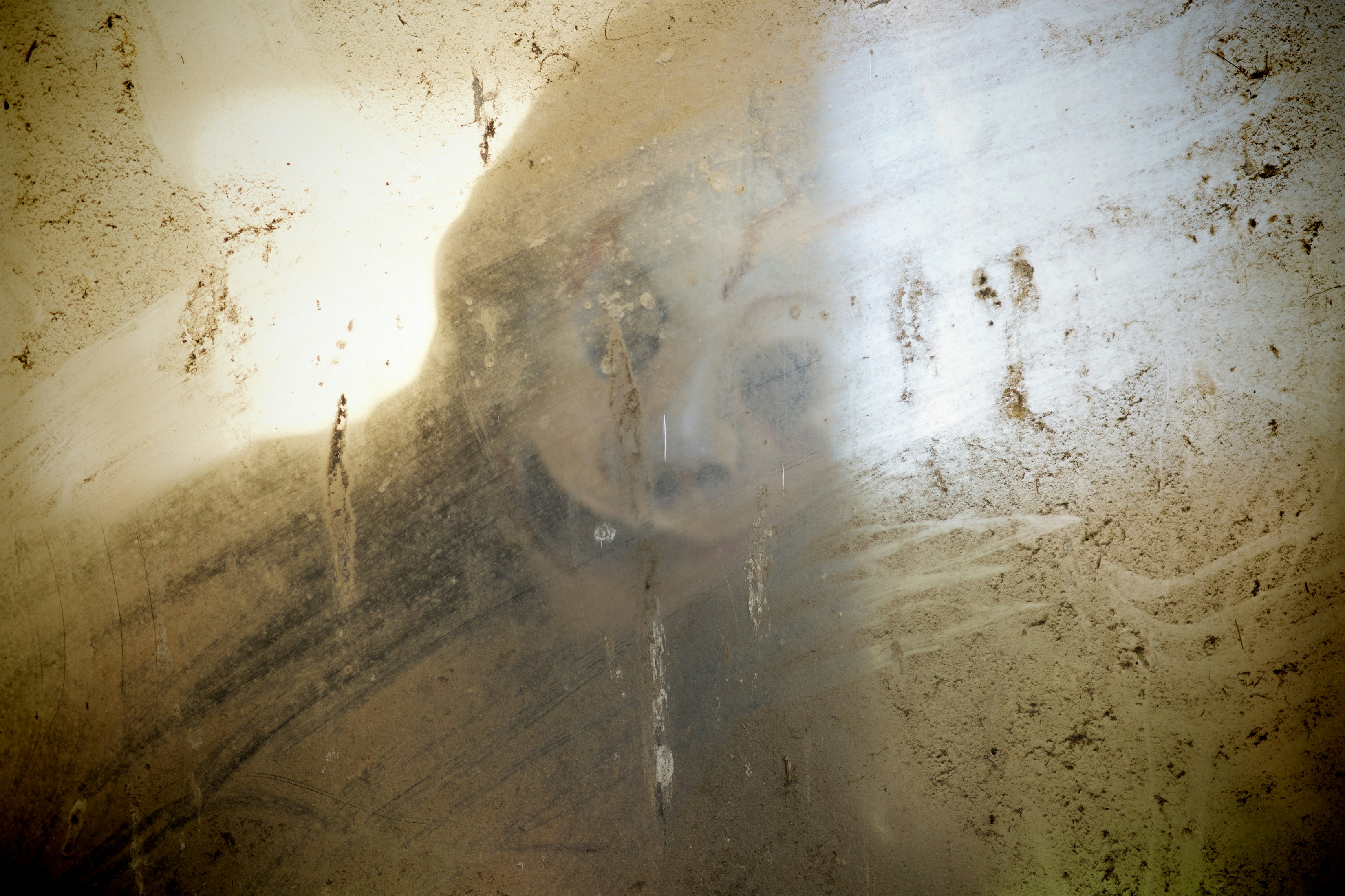 A blurry image of a woman's face through a window photo – Free ...