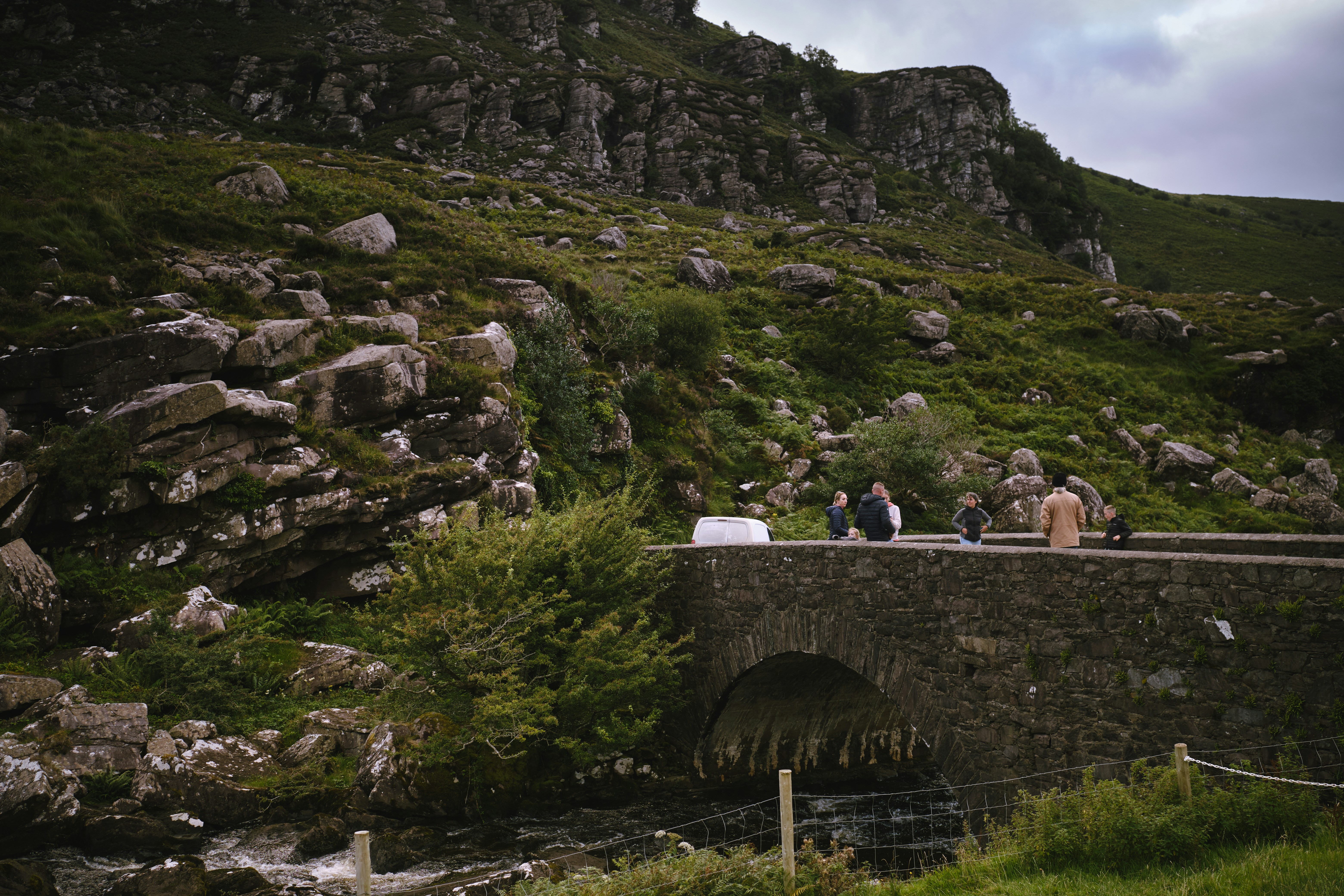 Bridge to the Gorge: A Quiet Moment on Weathered Stone