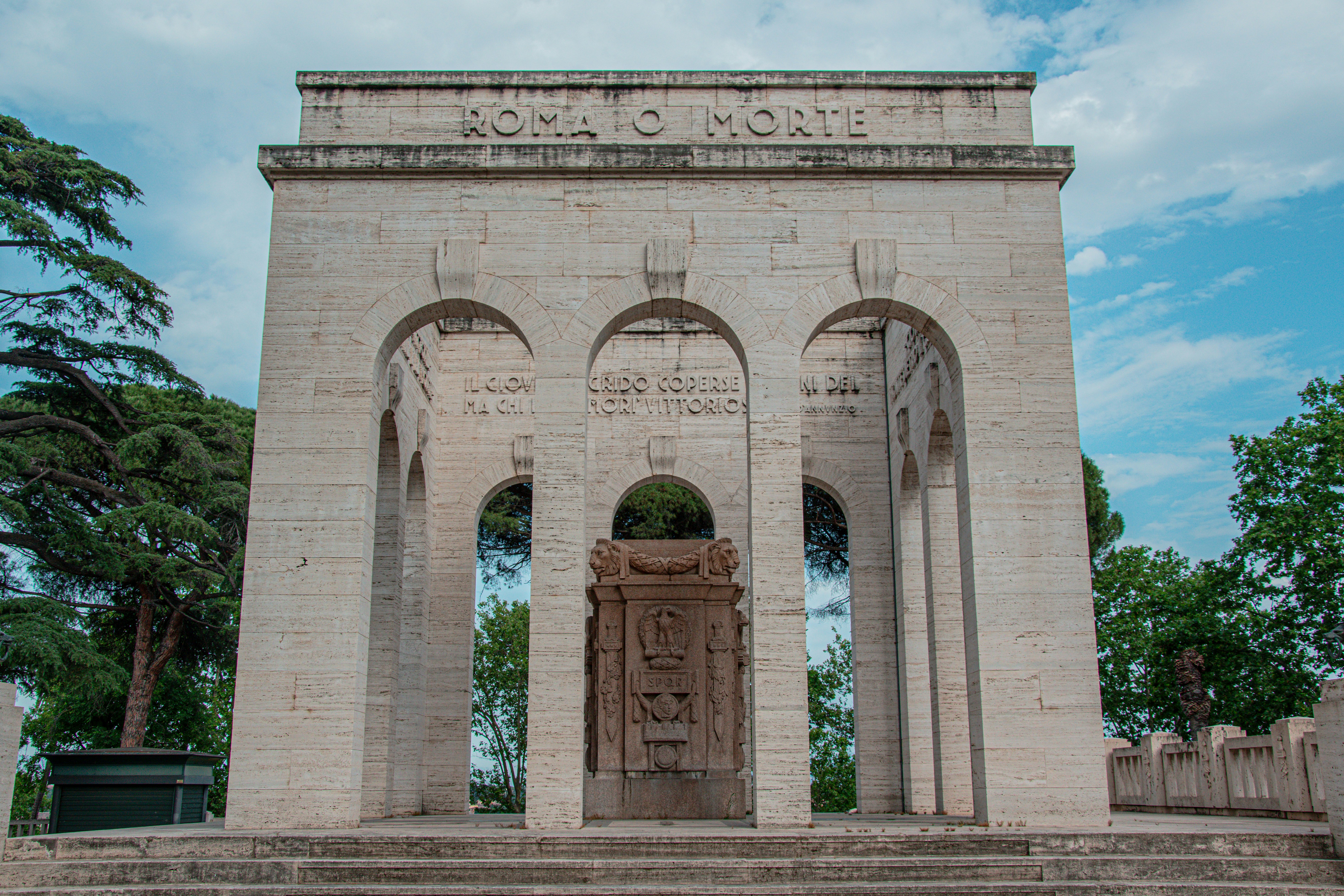 Triumphal Arch of Silence: Monumental Stone Gateway