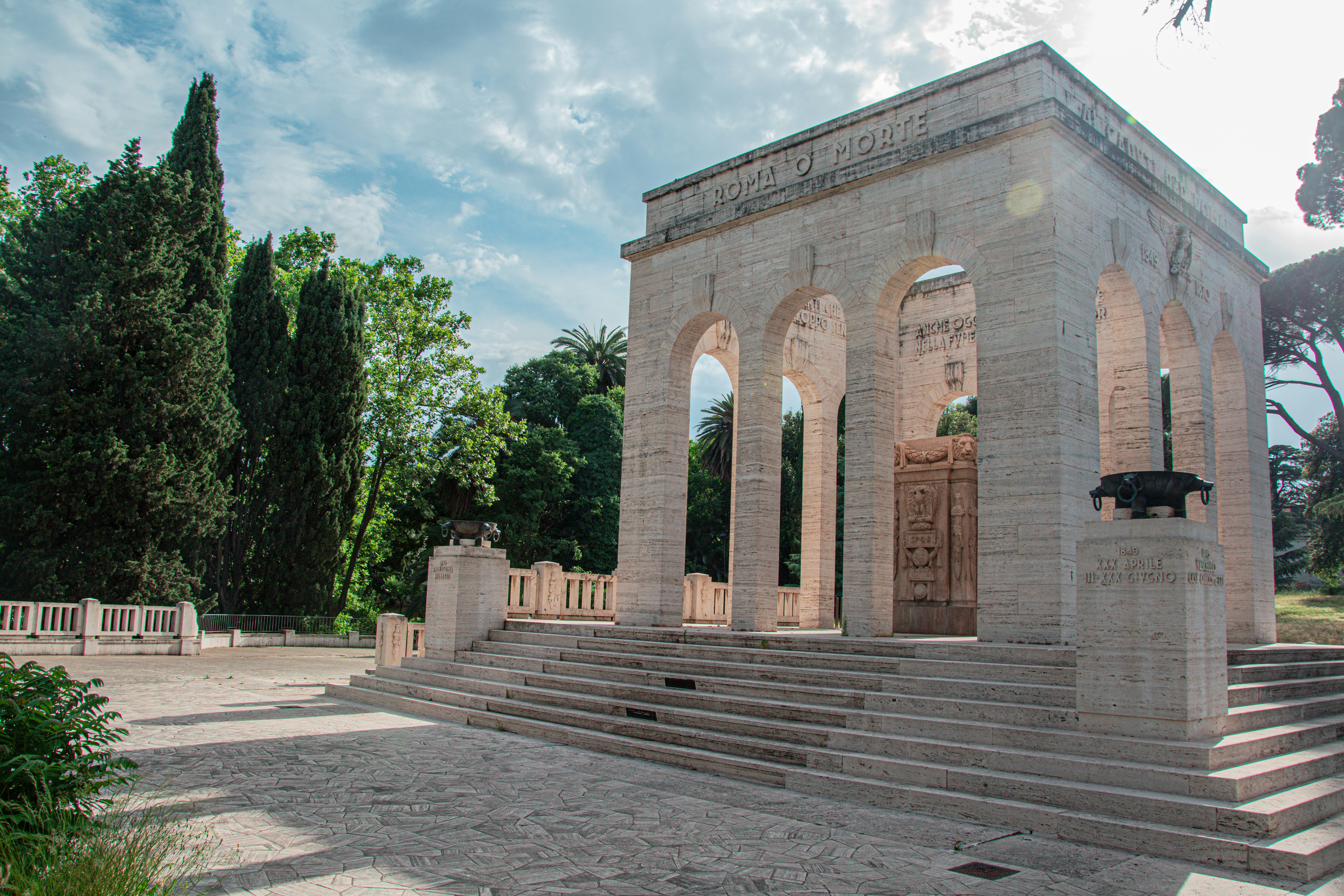 A stone monument with steps leading up to it photo – Free Rome Image on ...