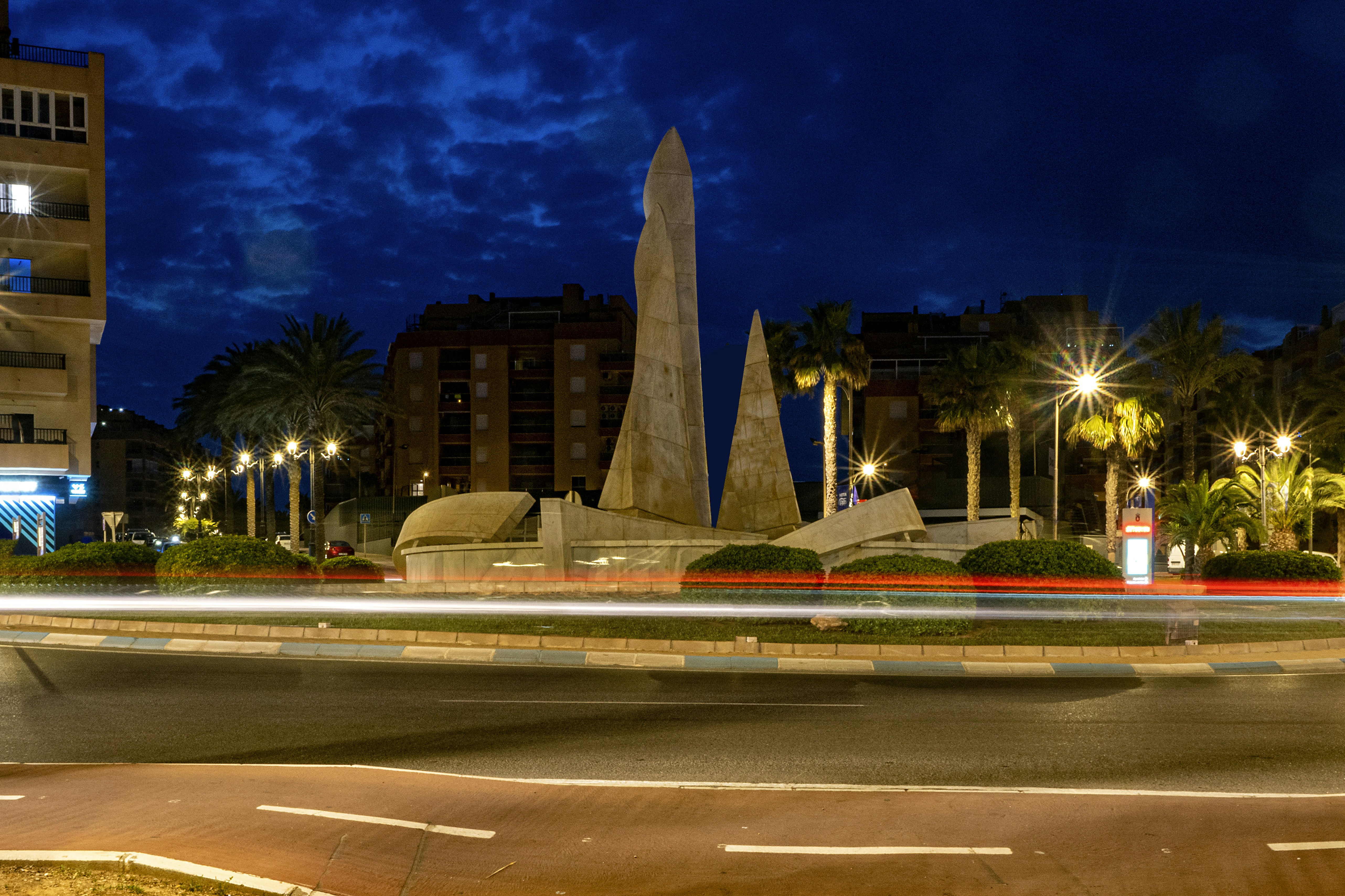 Monumental Silhouettes Against the Twilight Sky
