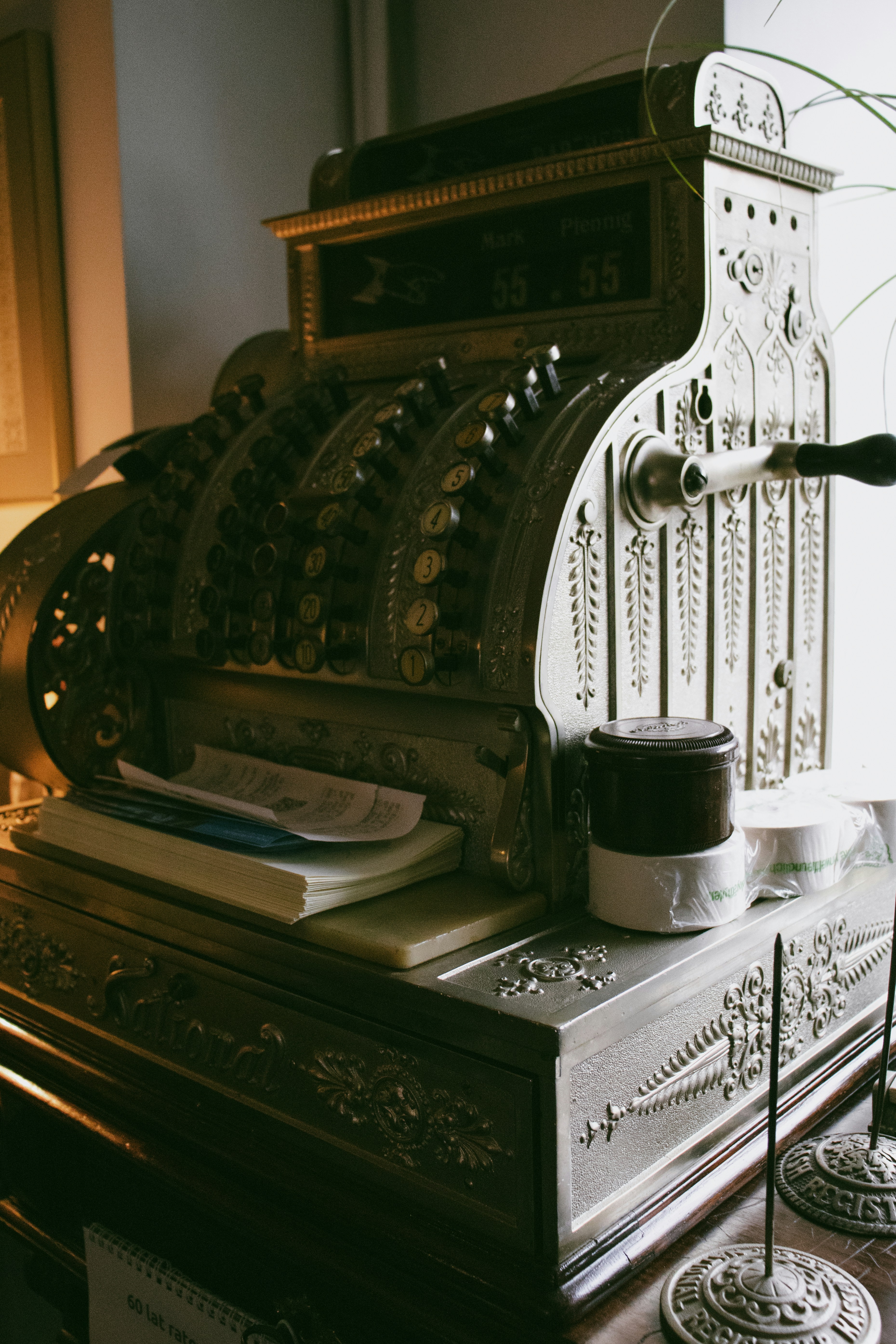 Antique Cash Register in Evening Glow