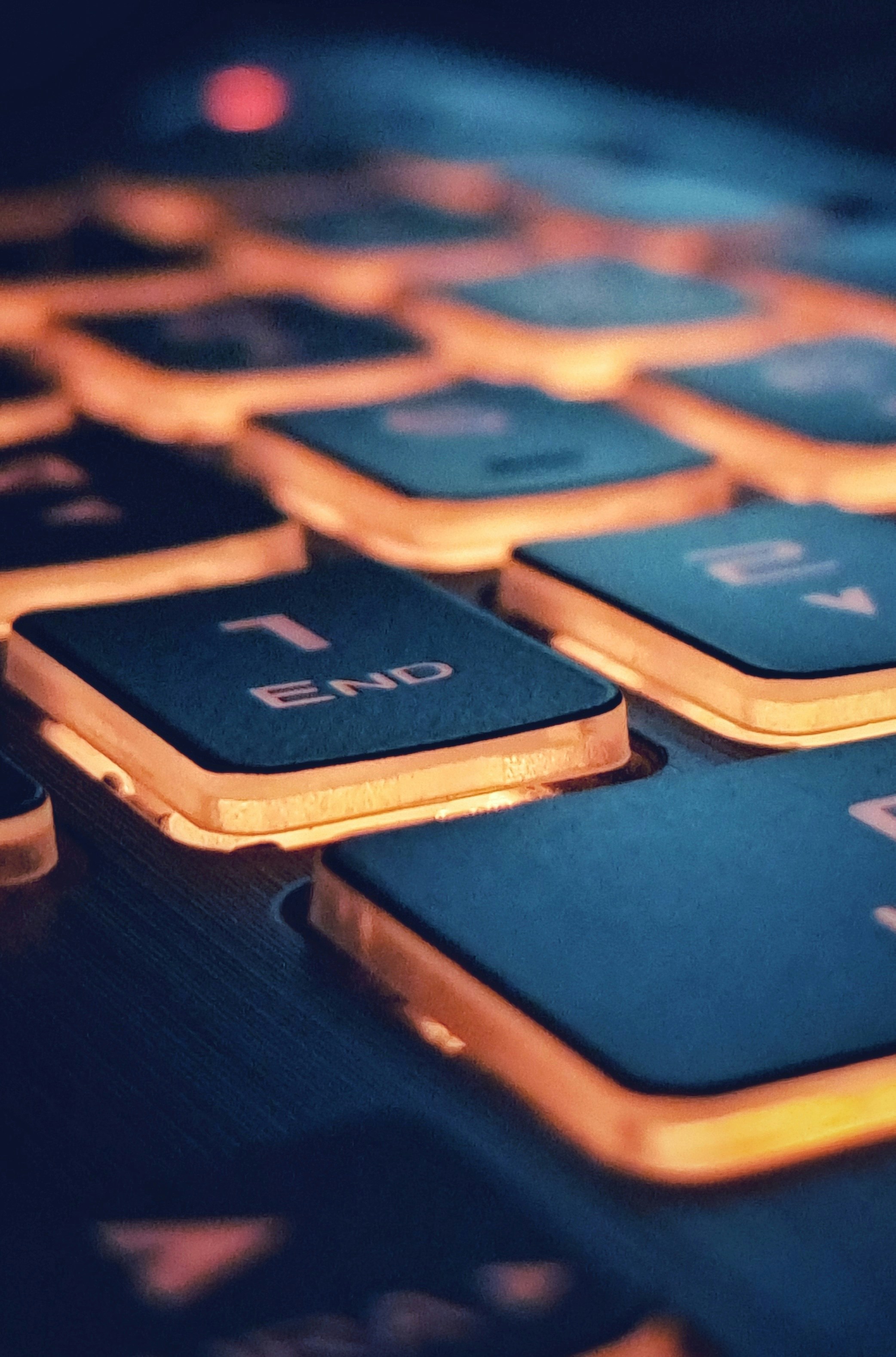 A close up view of a computer keyboard photo – Free Asus laptop Image ...