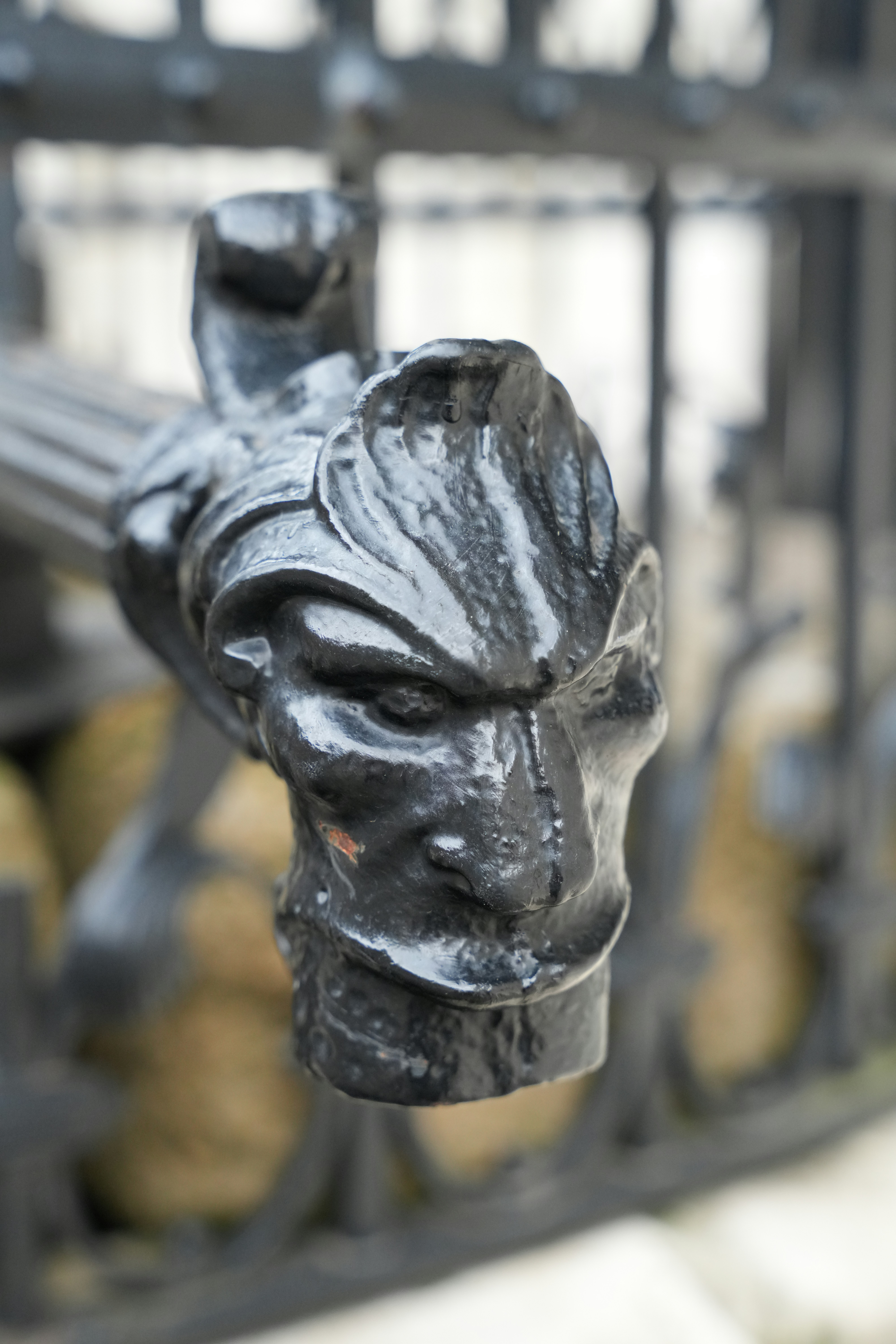 The Gatekeeper's Iron Mare: A Close-Up of Weathered Metalwork