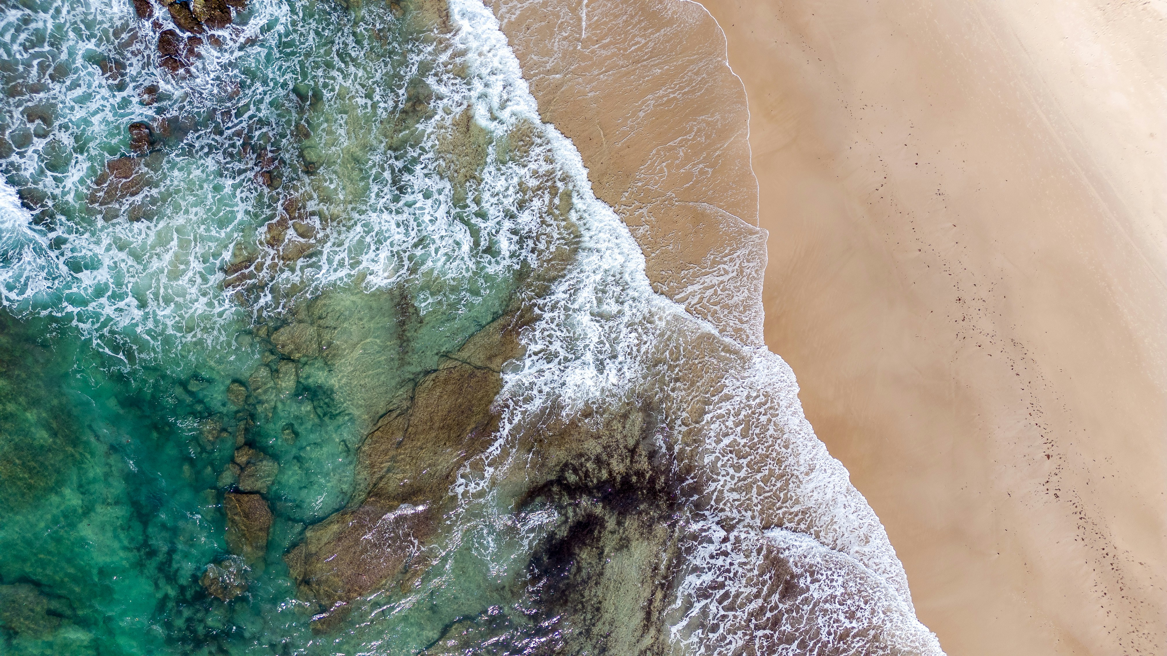Emerald Breakers: Aerial Veins of Sea and Sand