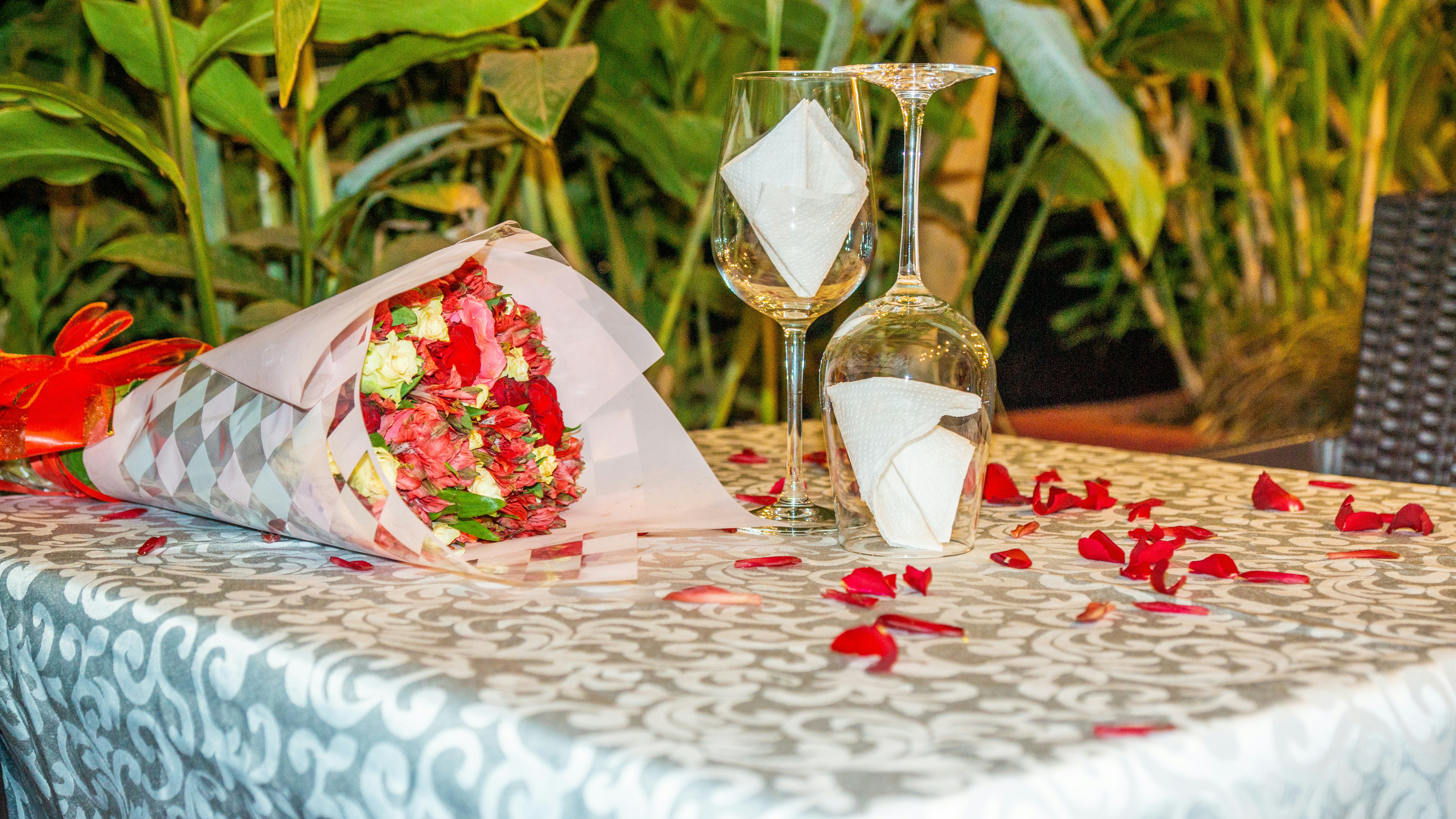 Elegance at Dusk: A Floral Evening
