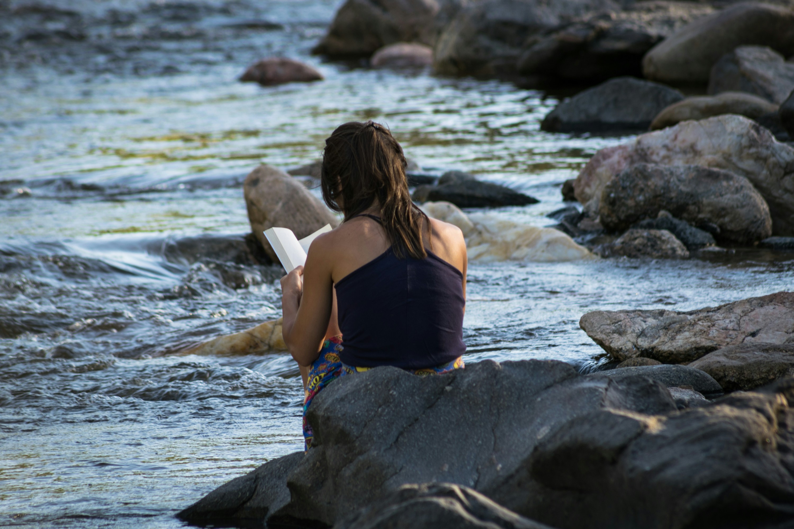 Secluded Shoreline Reading the Wave-Whispered Tale