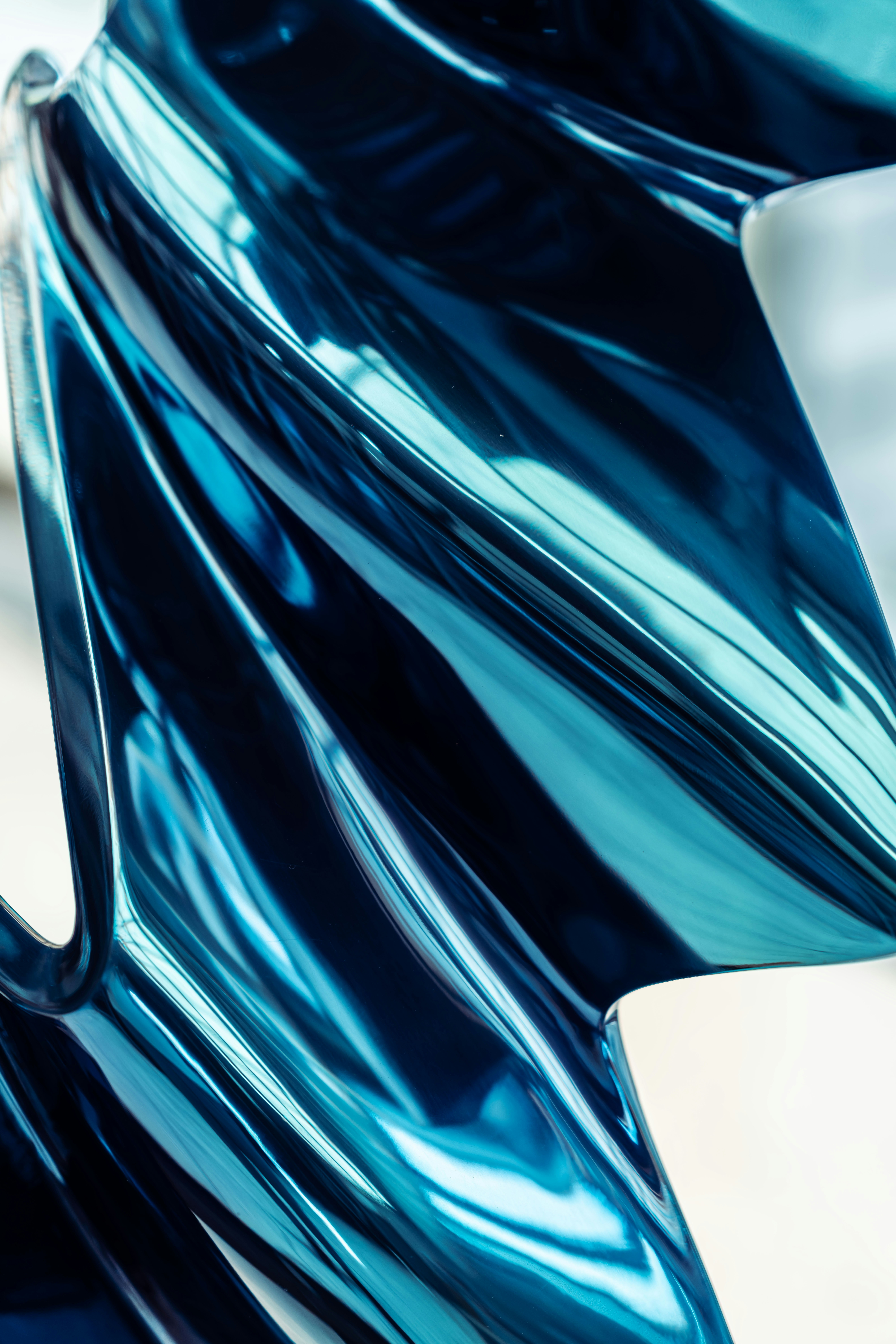 A close up view of a shiny blue object photo – Free Dubai - united arab ...