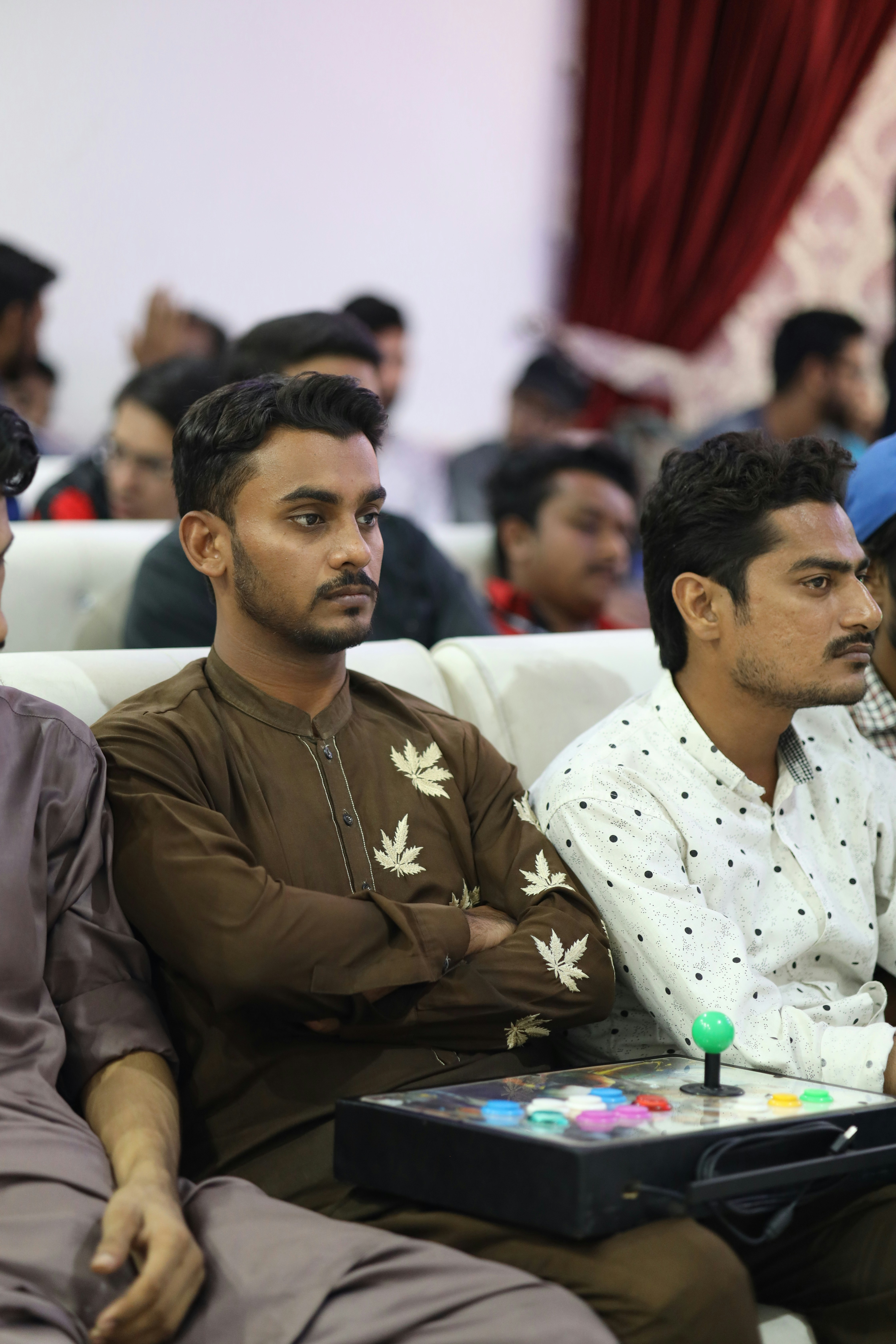 Focused Midfield: A Serious Moment in the Audience