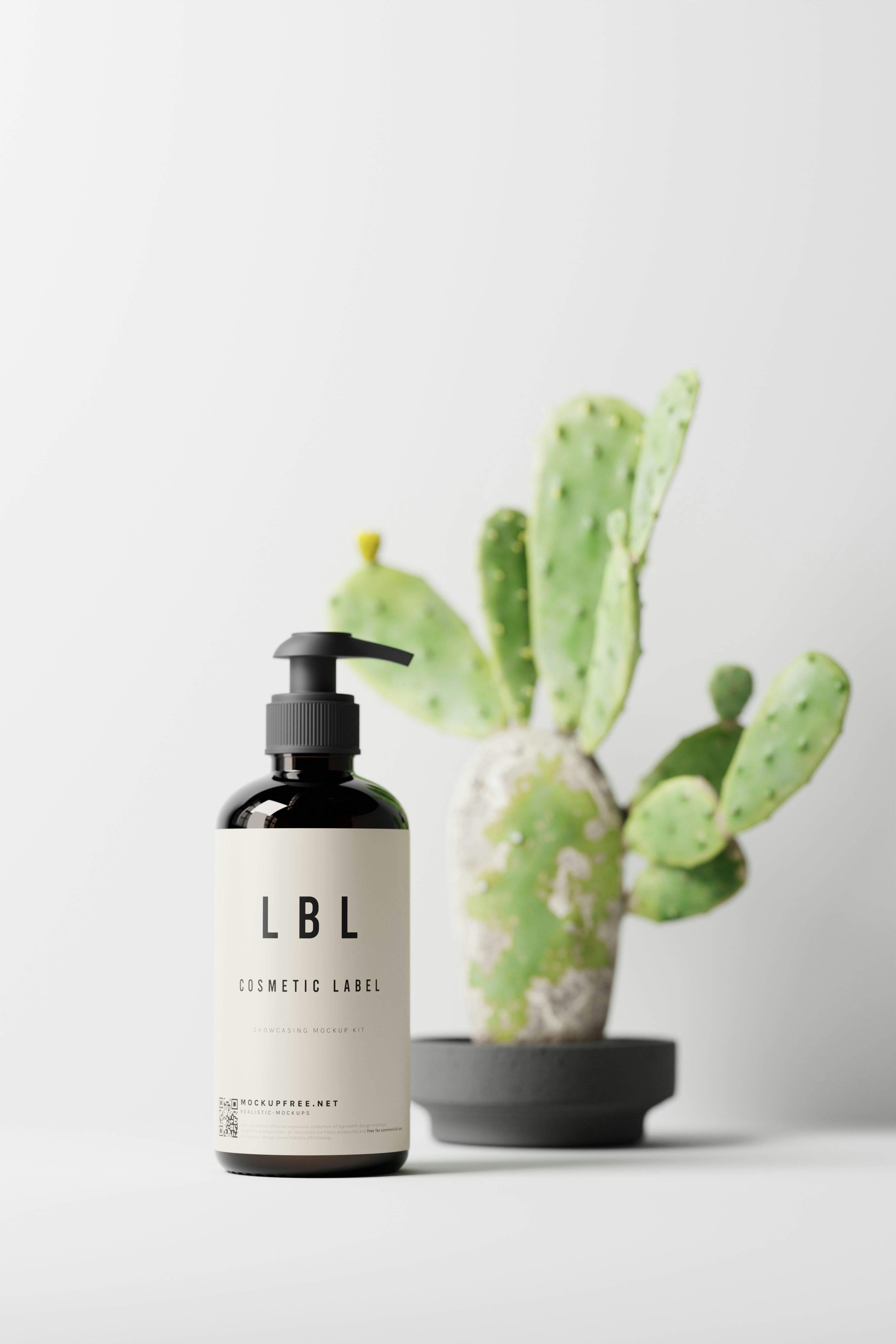 A bottle of liquid next to a cactus photo – Free Bottle Image on Unsplash