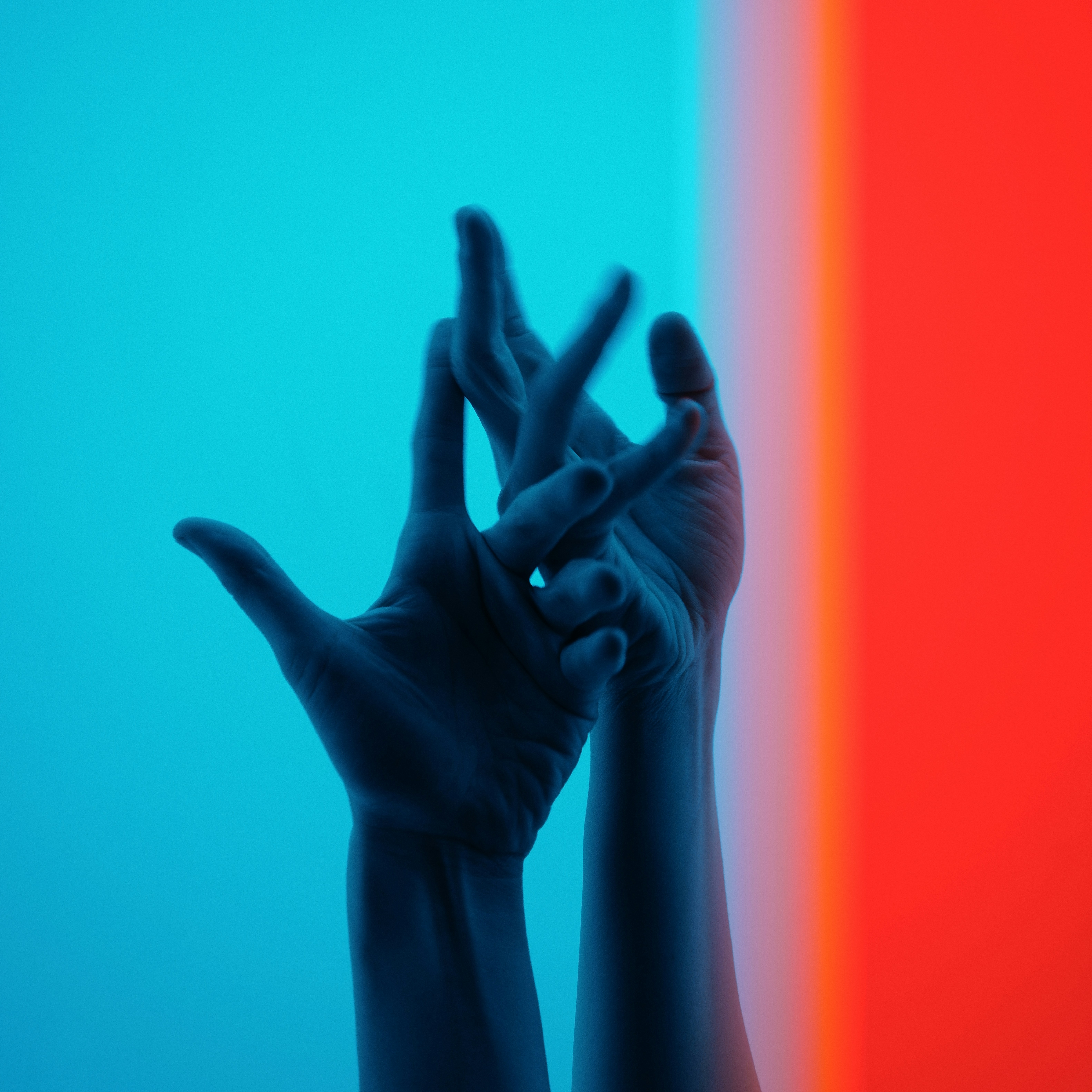 Two hands making the v sign with their fingers photo – Free Hand Image ...