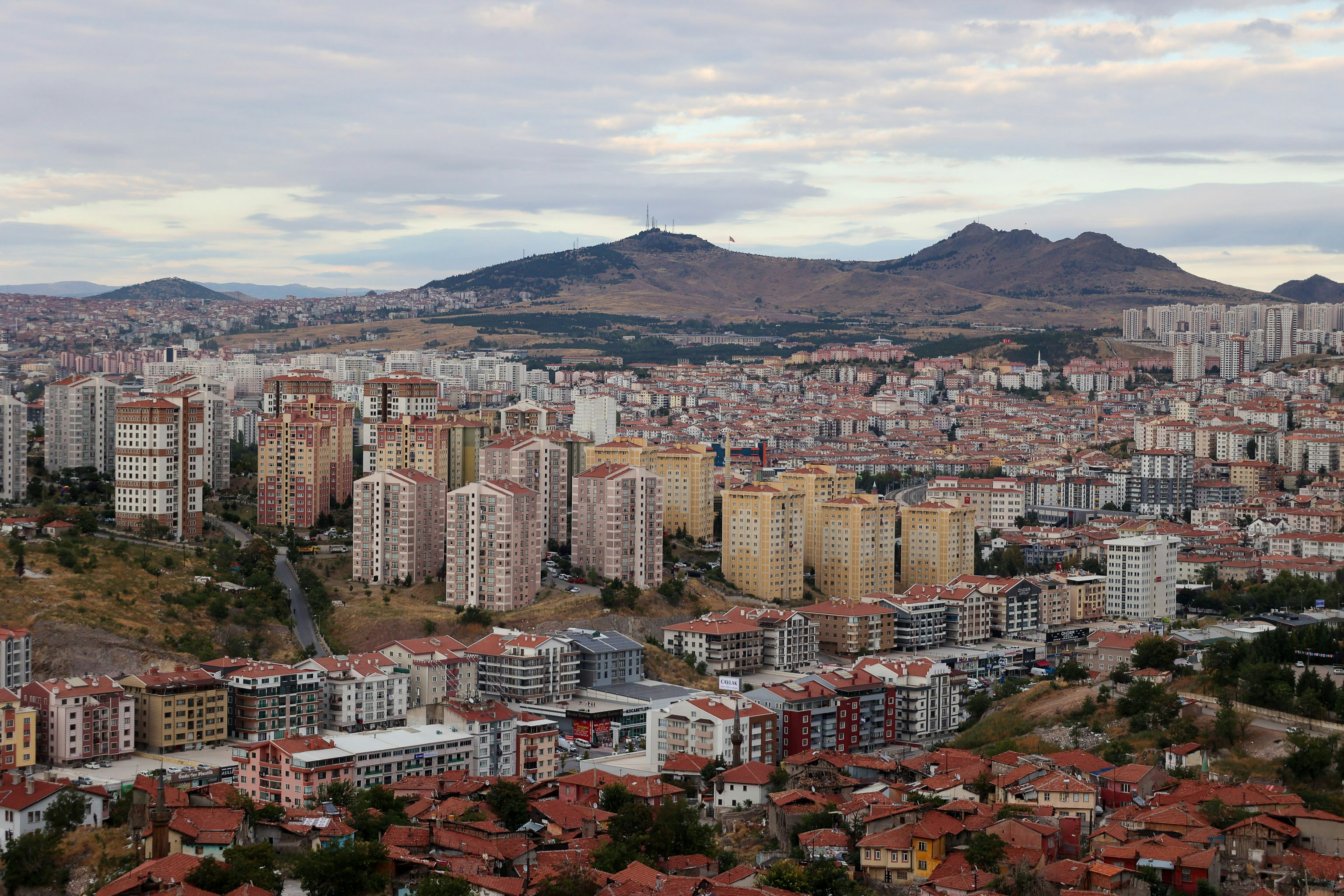 A wide view of the City of Ankara in Turkey from different angles. Oct/23 | a view of a city with mountains in the background