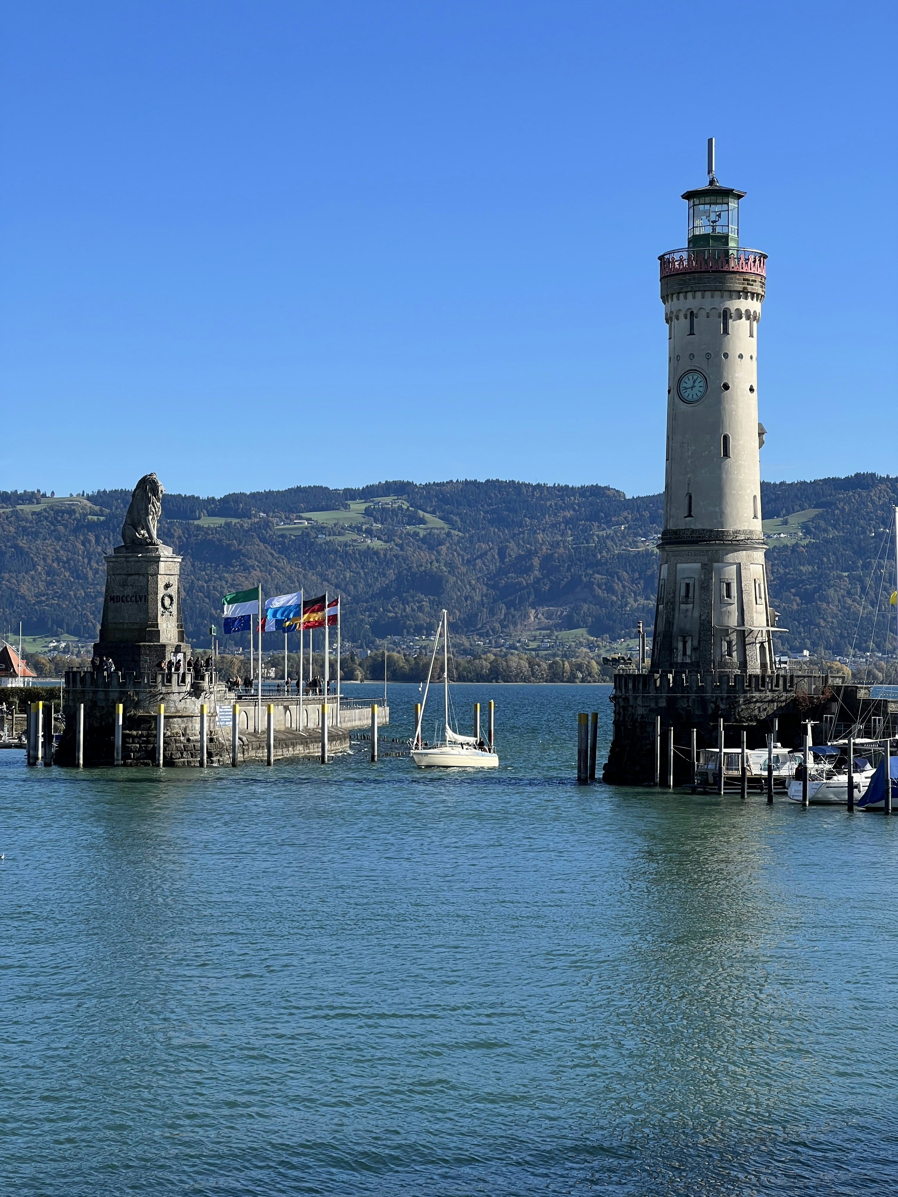 Beacon Over the Blue: A Lakeside Lighthouse at Quiet Harbor