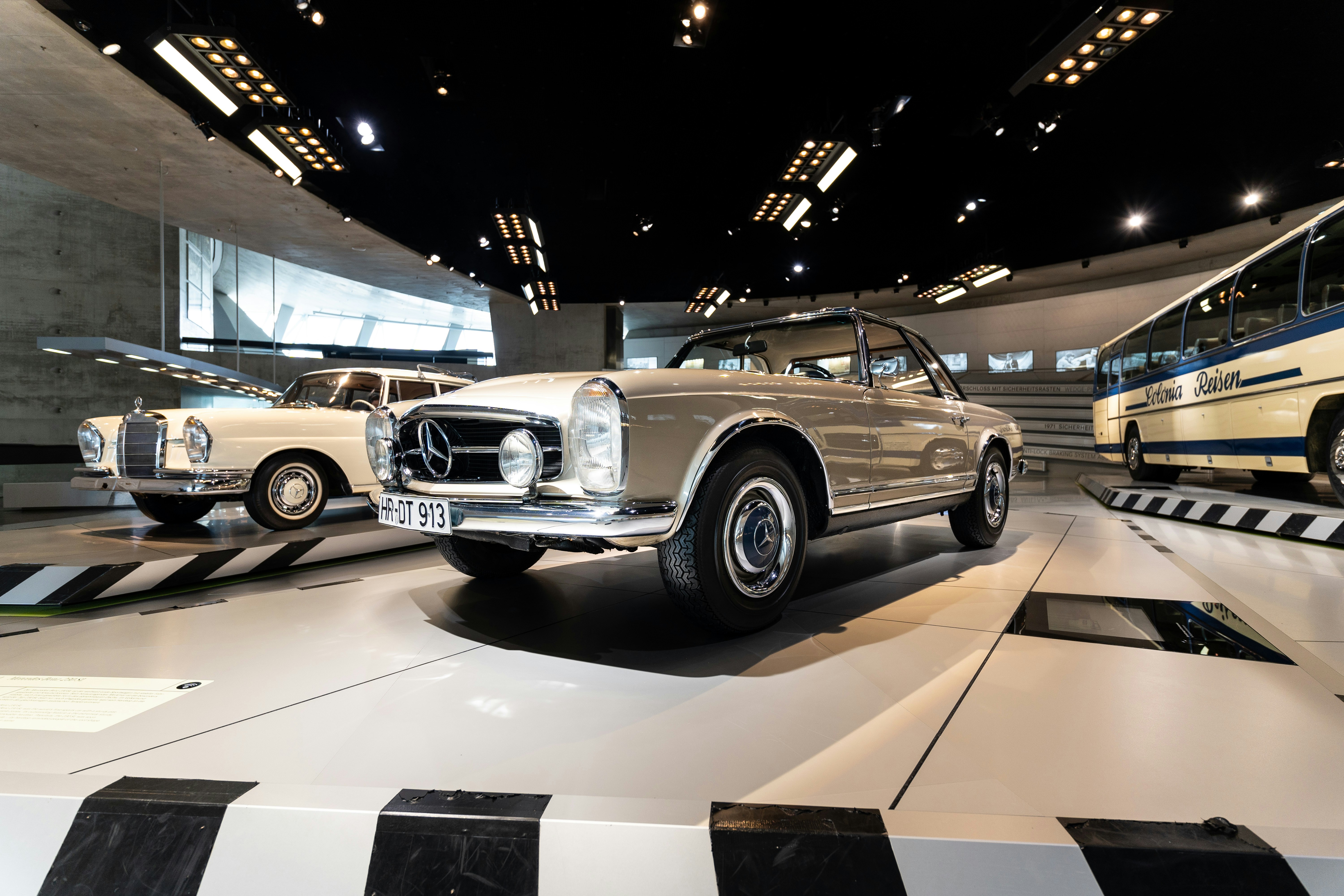 A couple of cars that are on display photo – Free Mercedes-benz museum ...
