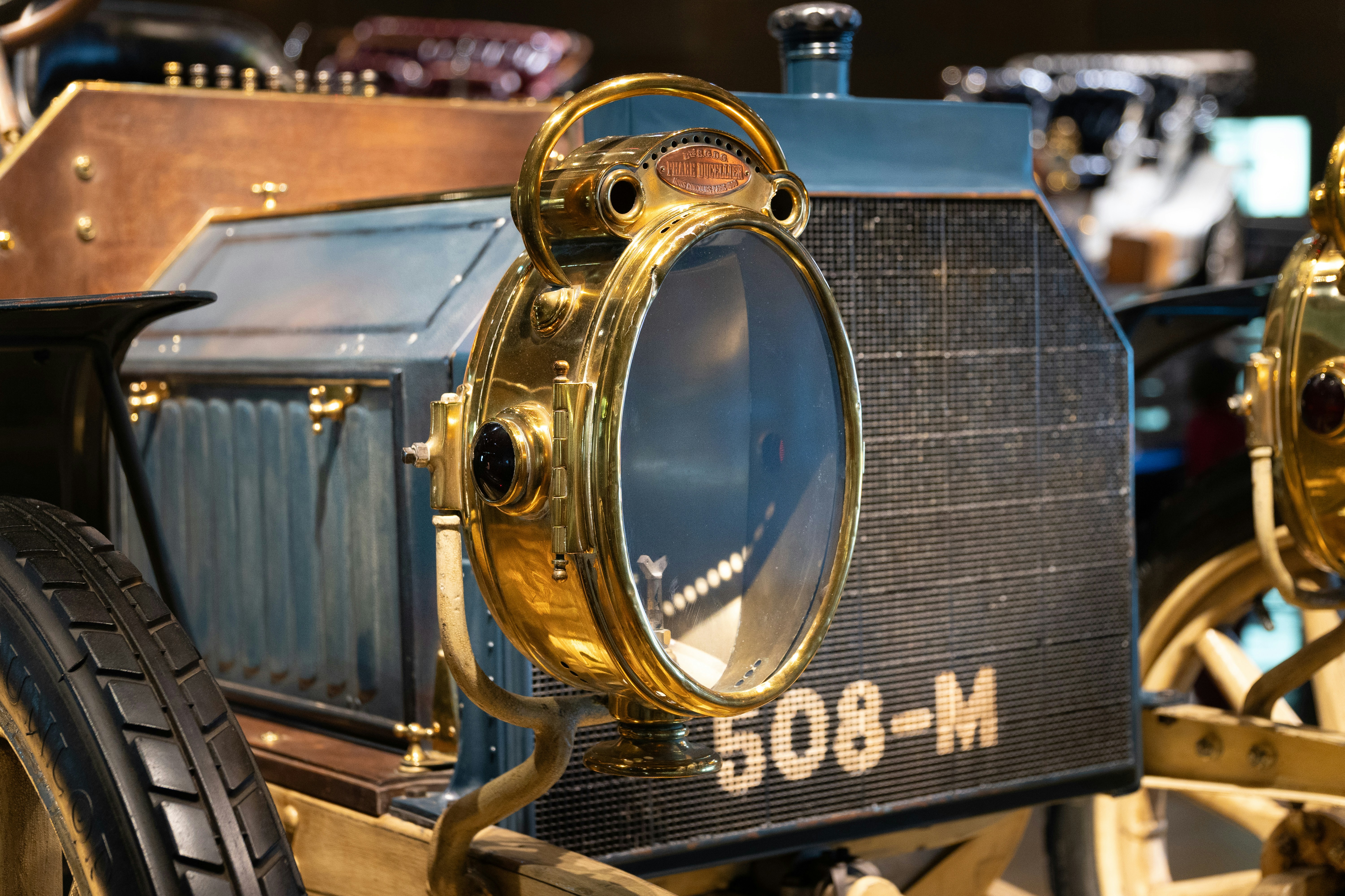 Brass Bullion: A Vintage Car's Gilded Front