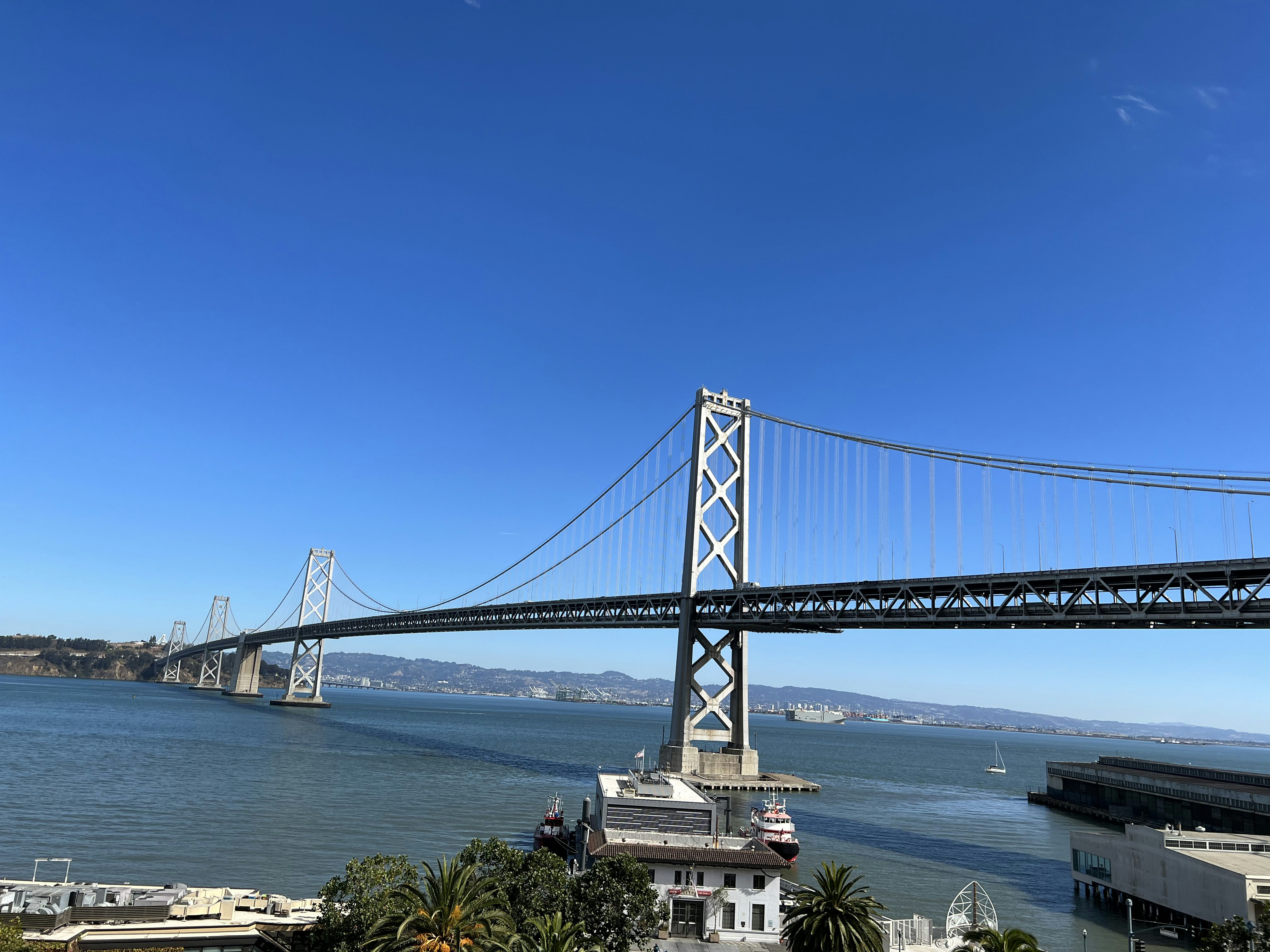 A view of the bay bridge from across the bay photo – Free Usa Image on ...