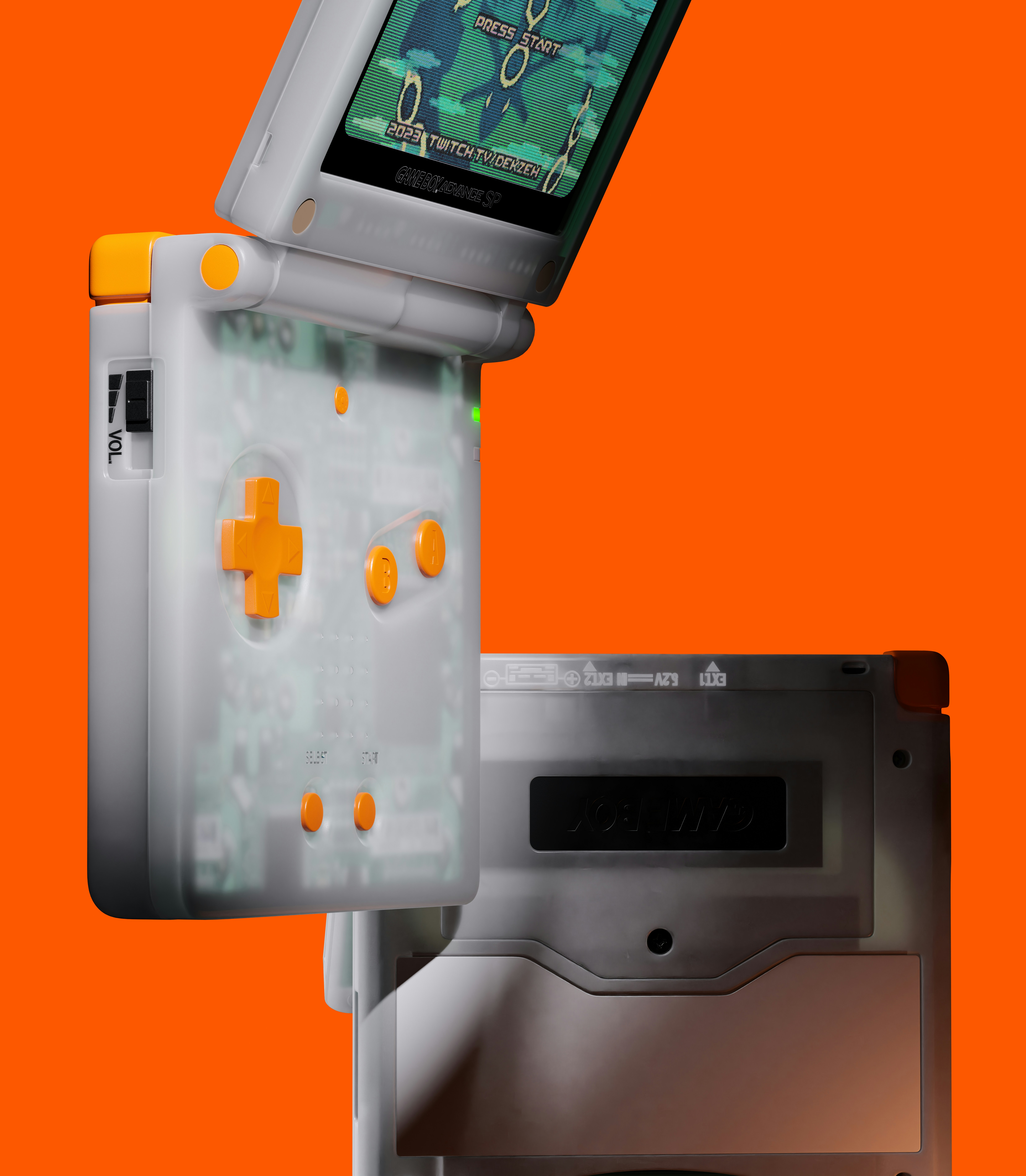 A nintendo wii game system with an orange background photo – Free ...