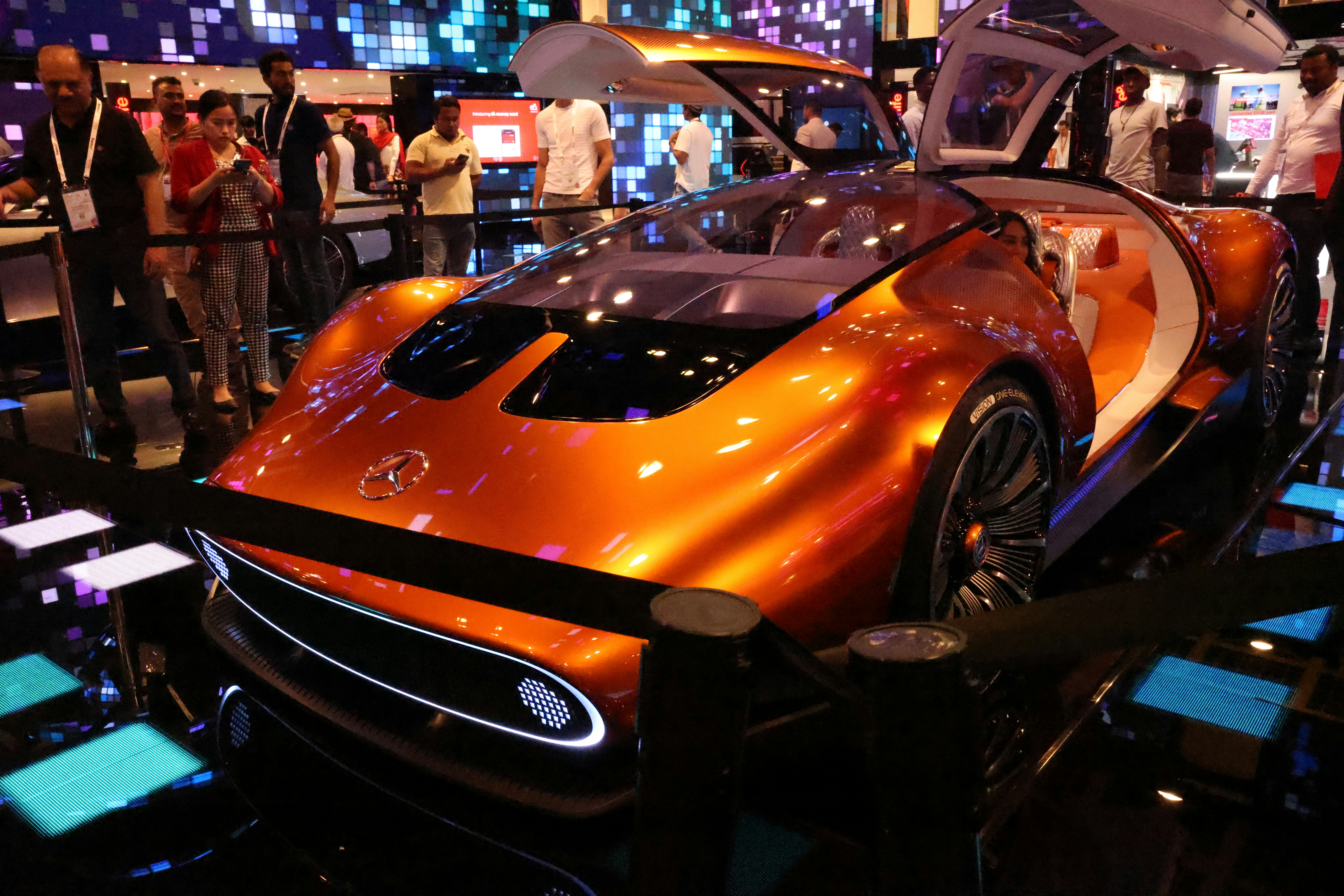 Neon Flame Concept: An Orange Hypercar Unleashed on the Show Floor
