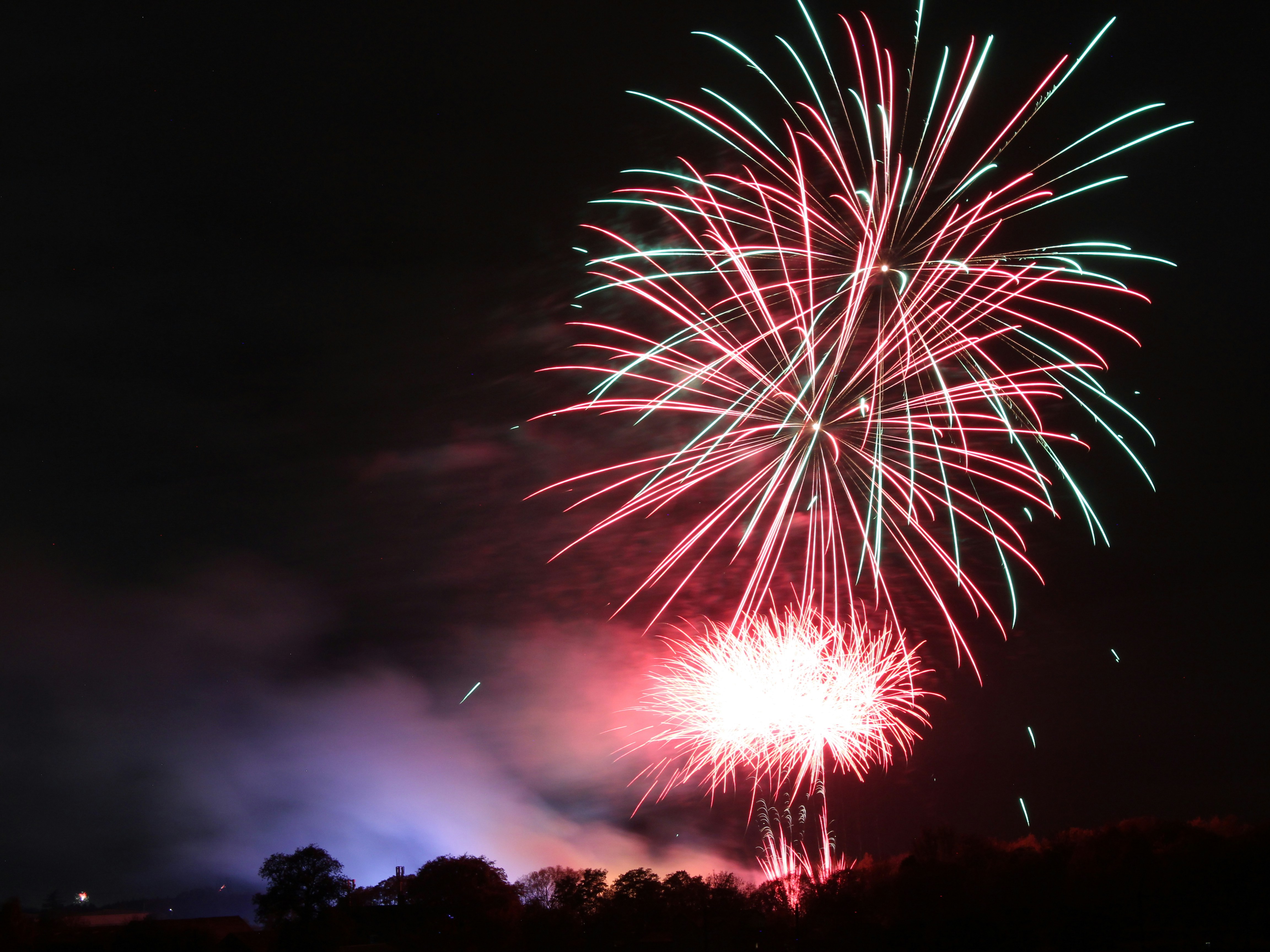 A colorful fireworks display in the night sky photo – Free Fireworks ...