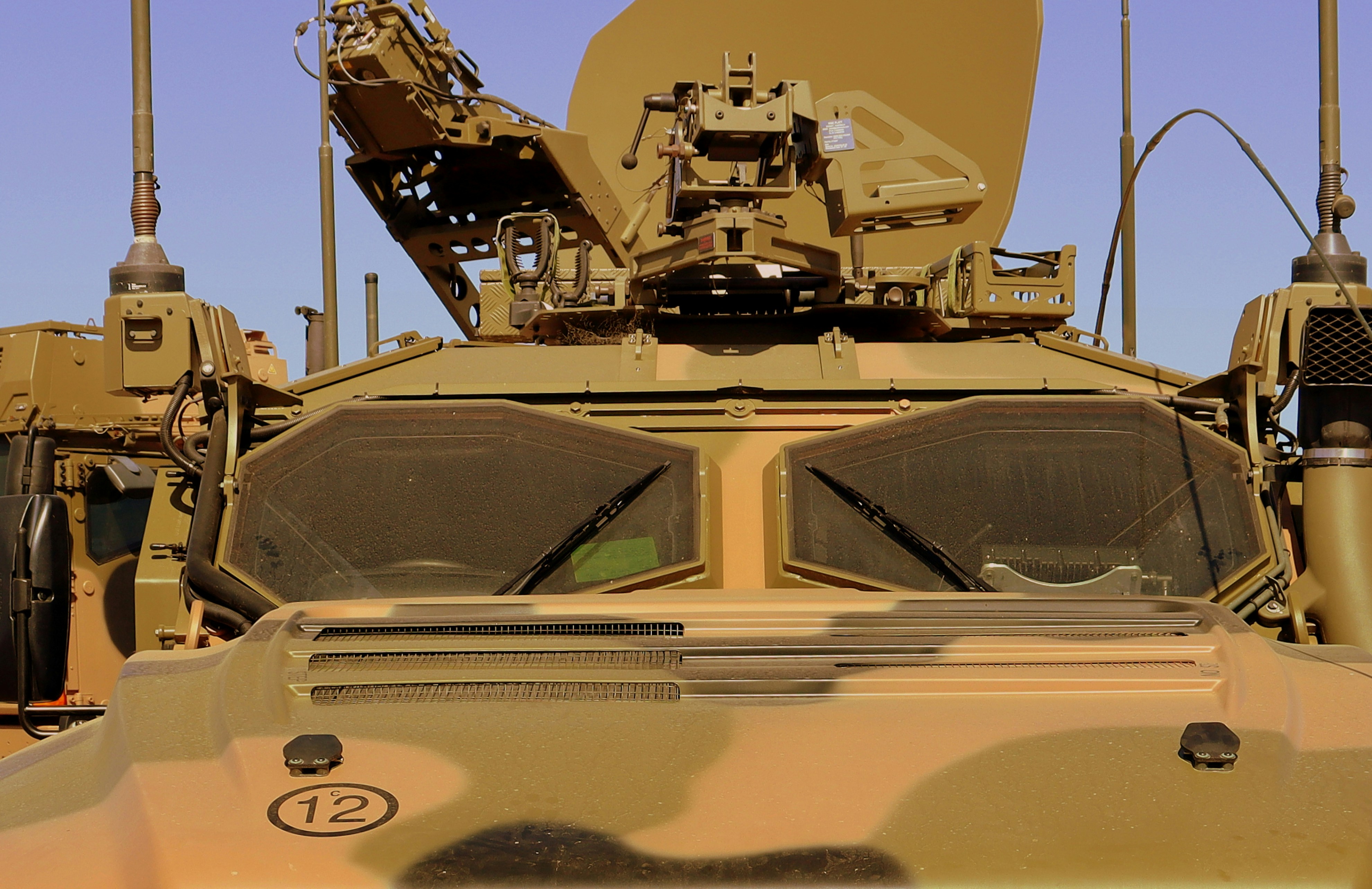 A close up of the front of a military vehicle photo – Free Craig ...