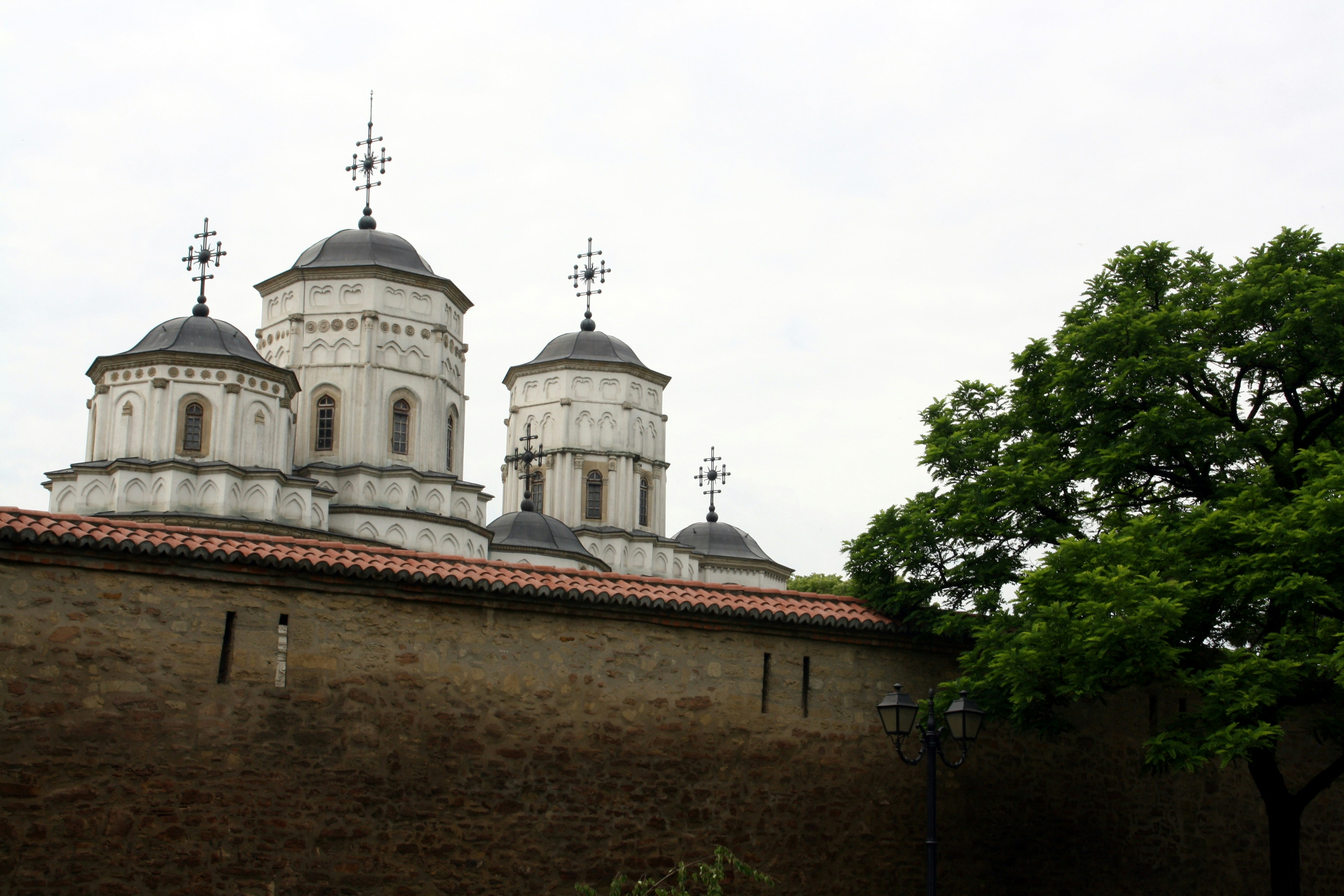 Cupolas Above the Wall: A Quiet Monastic Skyline