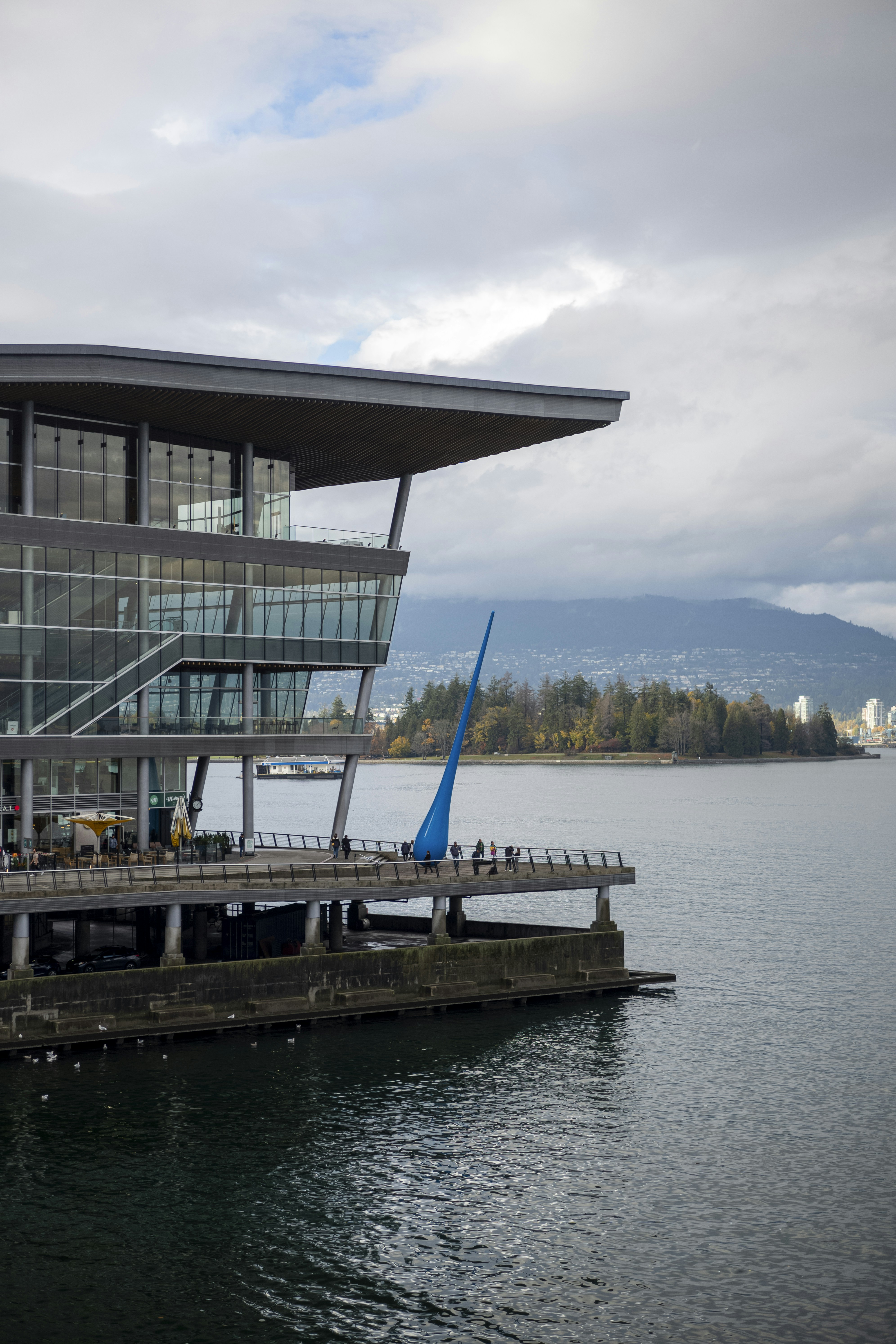 Harbor Prism: Modernist Building Stepping into the Water