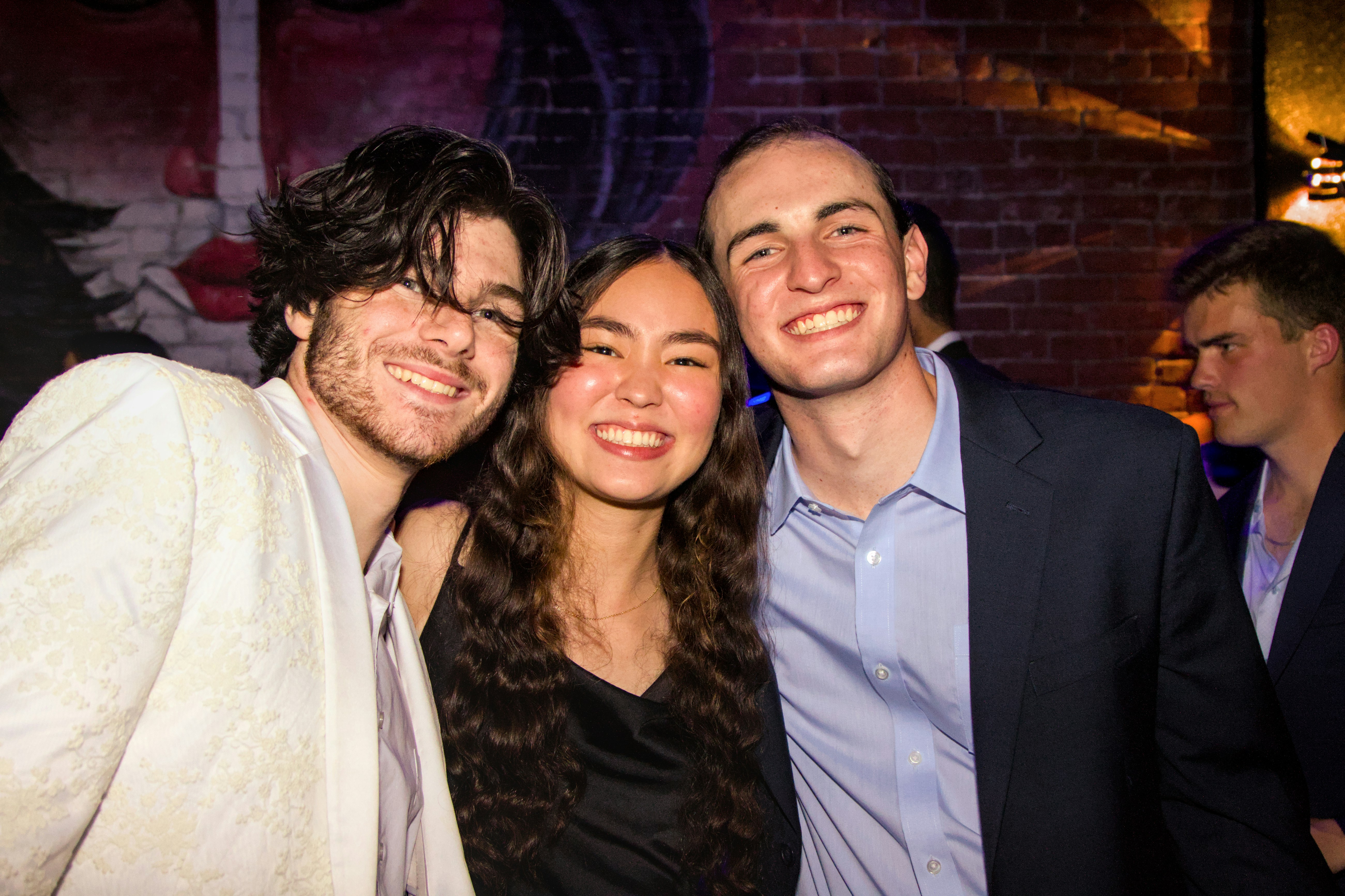 Joyful Trio at Evening Gathering