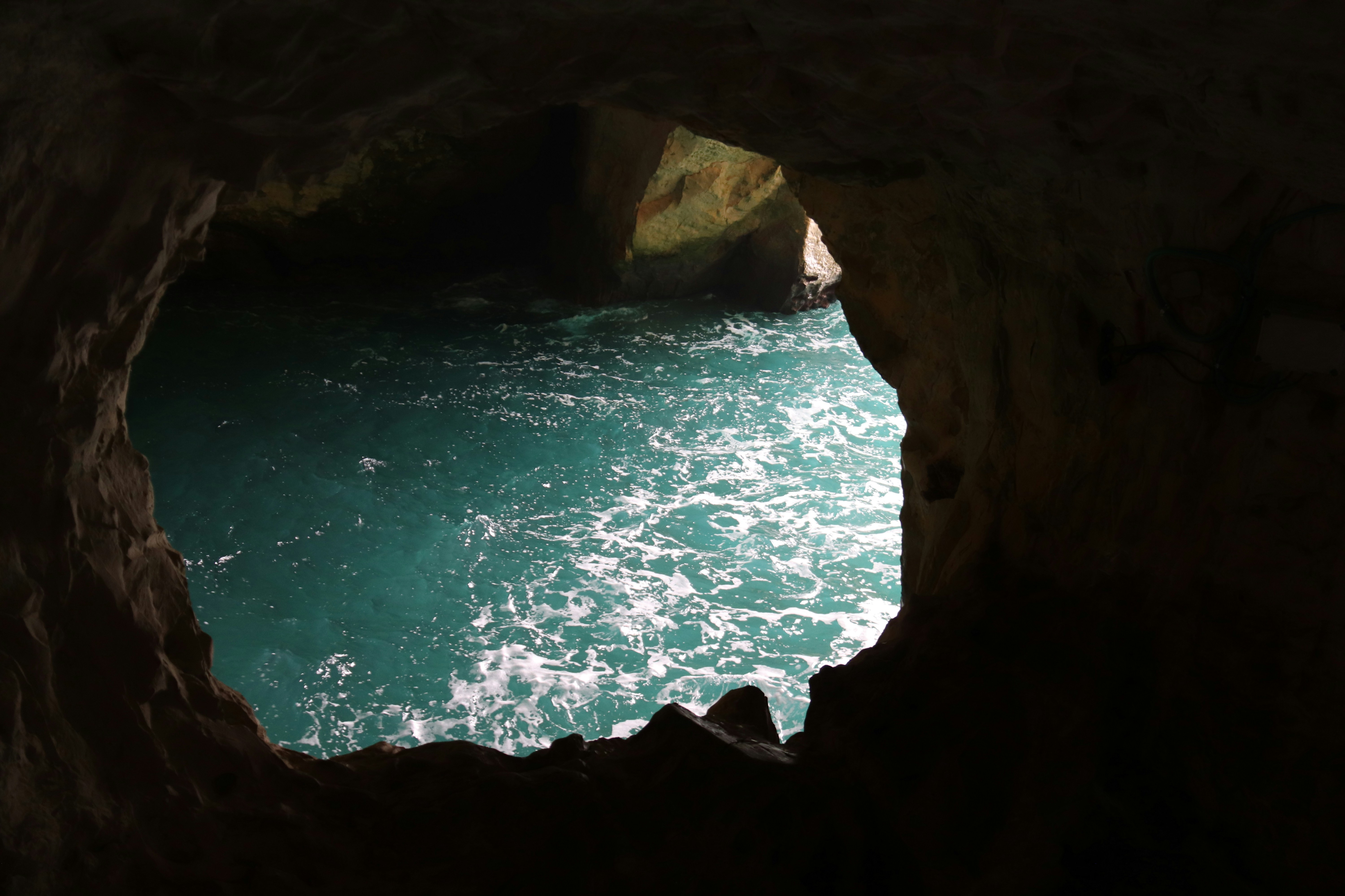 A view of the ocean from inside a cave photo – Free Israel Image on ...