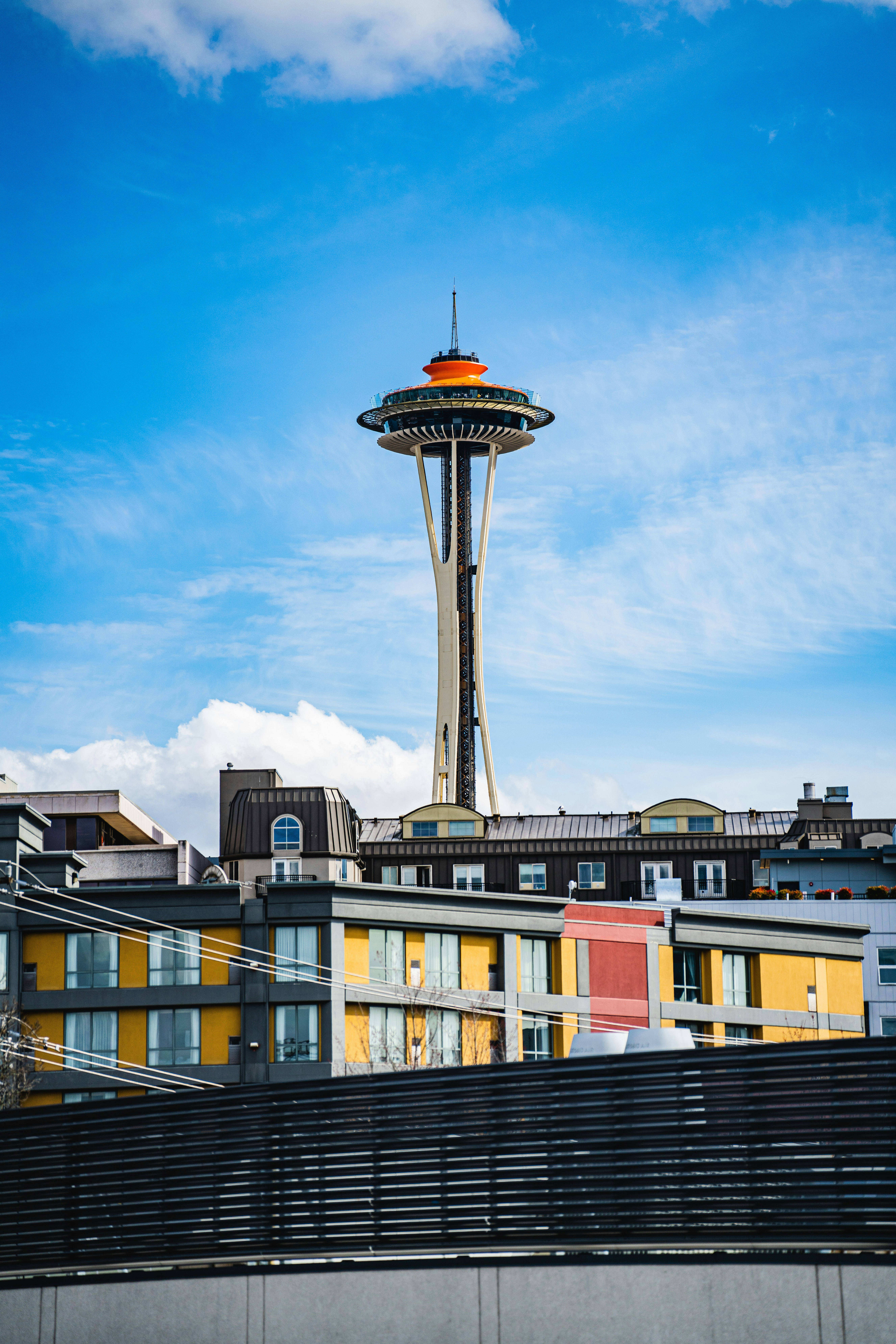 A view of the space needle from across the street photo – Free ...