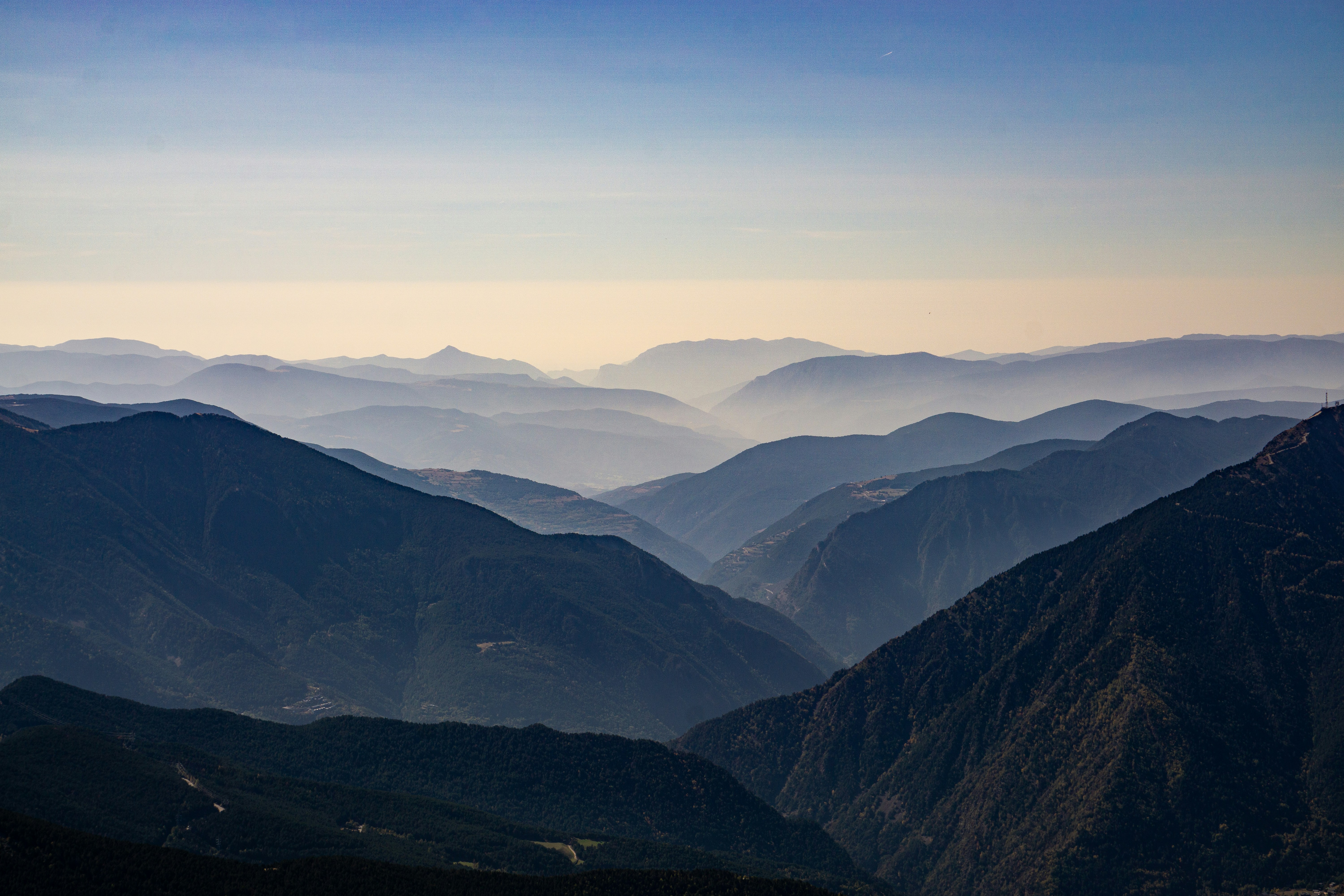 A view of the mountains from a high point of view photo – Free Nature ...