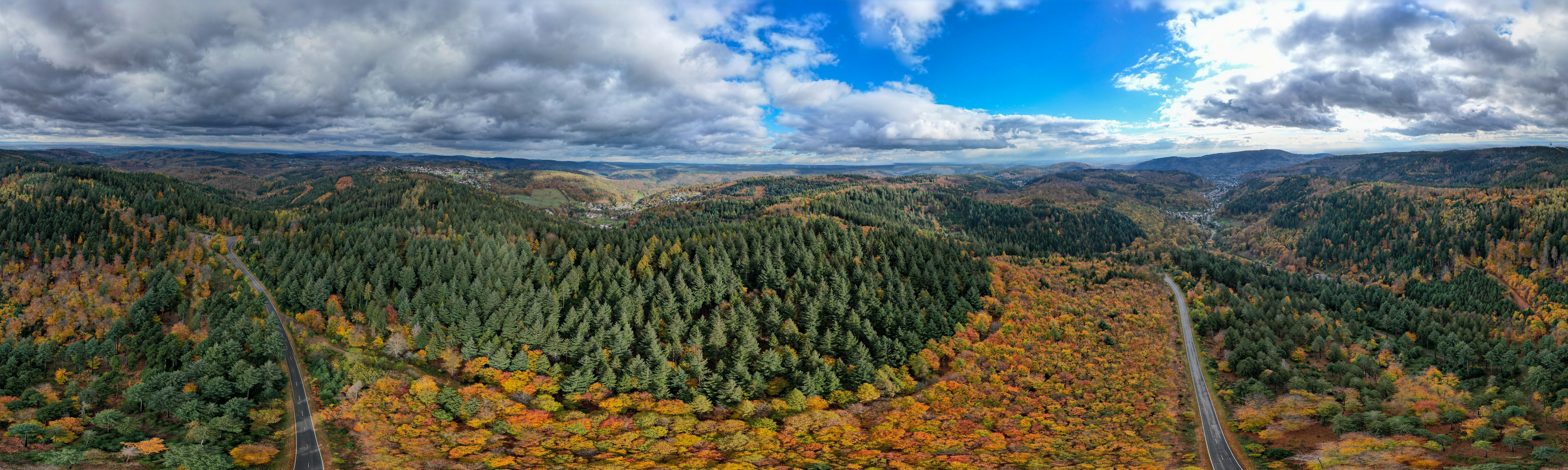 An aerial view of a forest in the fall photo – Free Heidelberg Image on ...