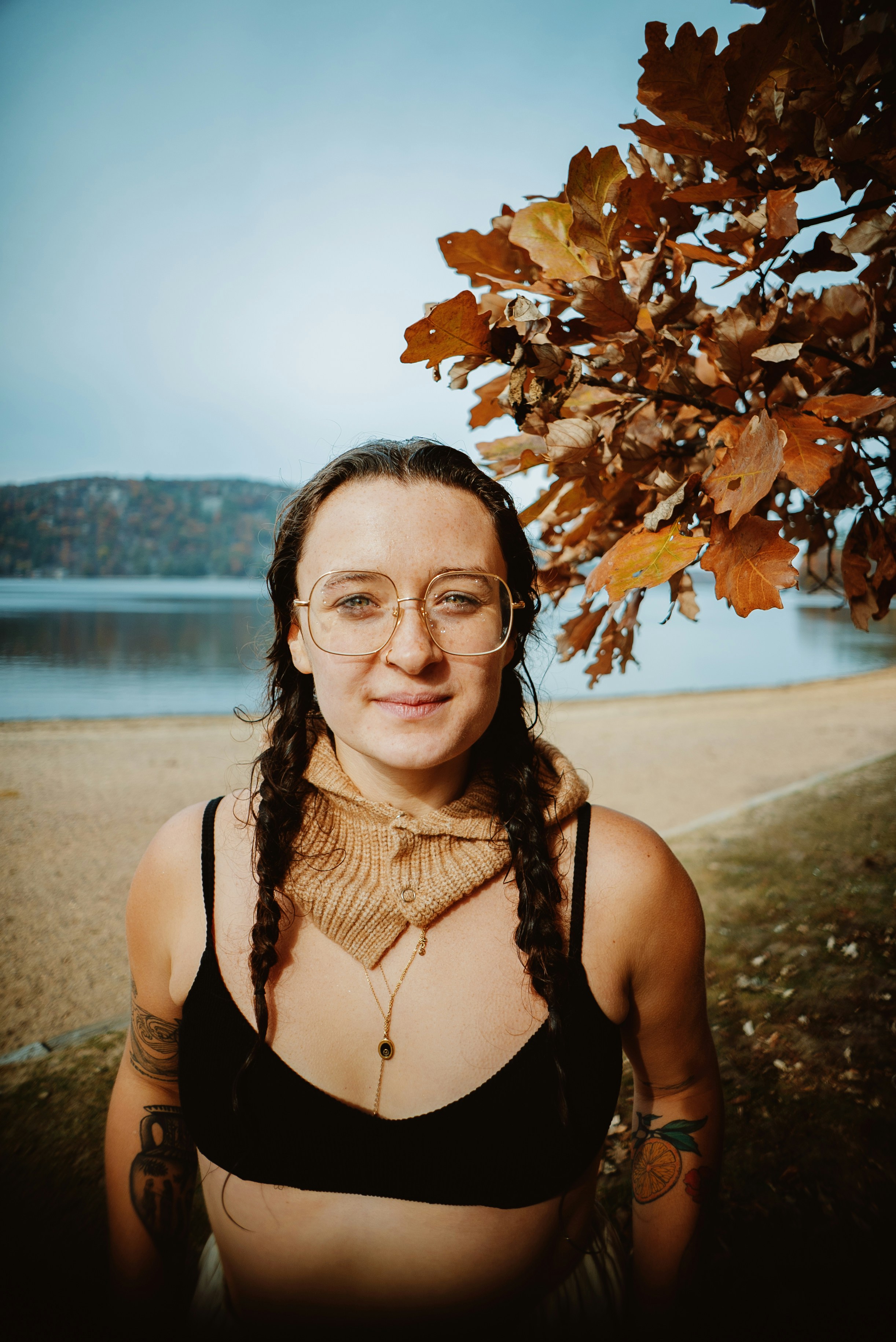 Autumn Light: Portrait by the Lake