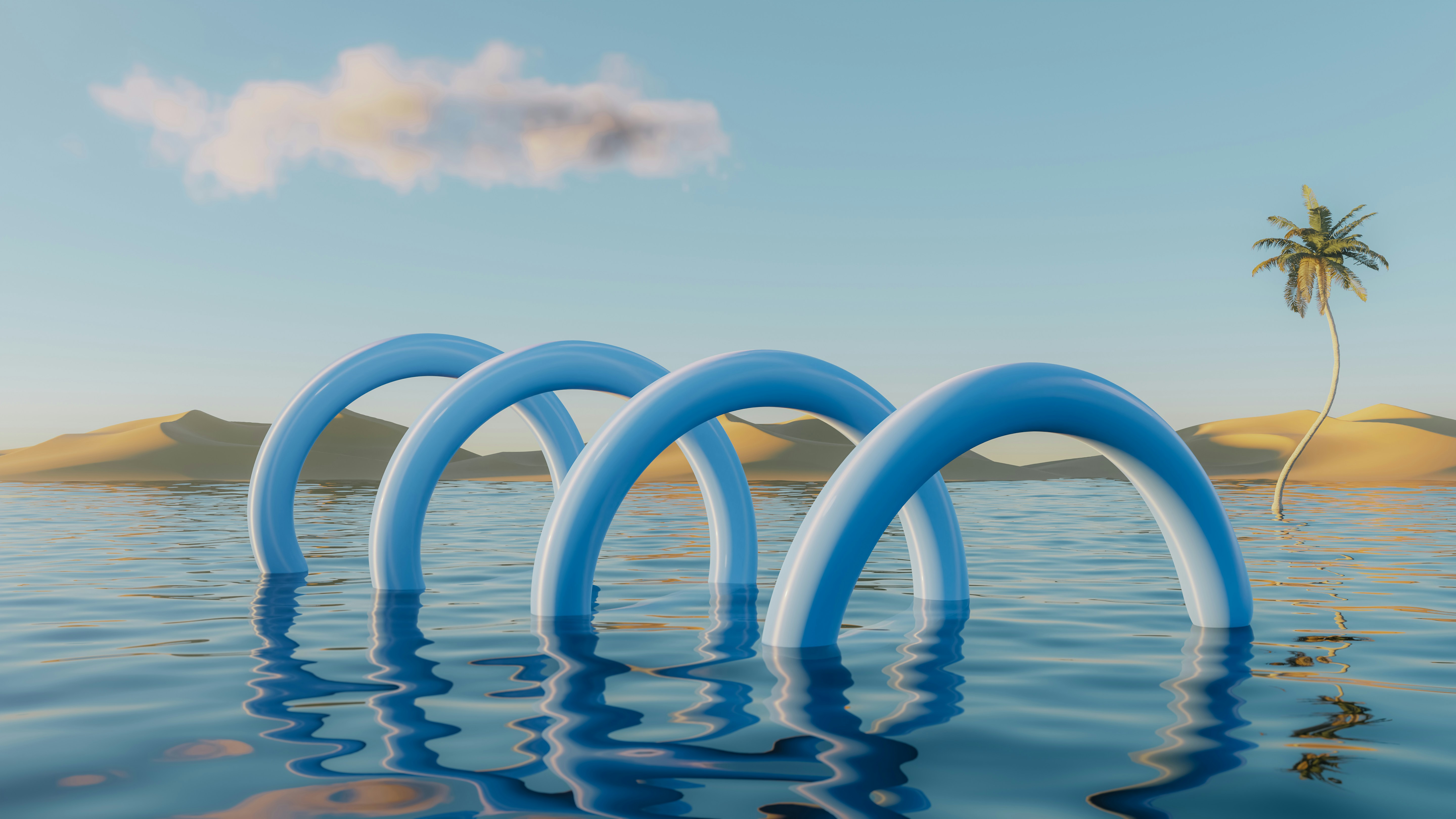 Un objet bleu flottant au-dessus d’un plan d’eau photo – Image gratuite ...