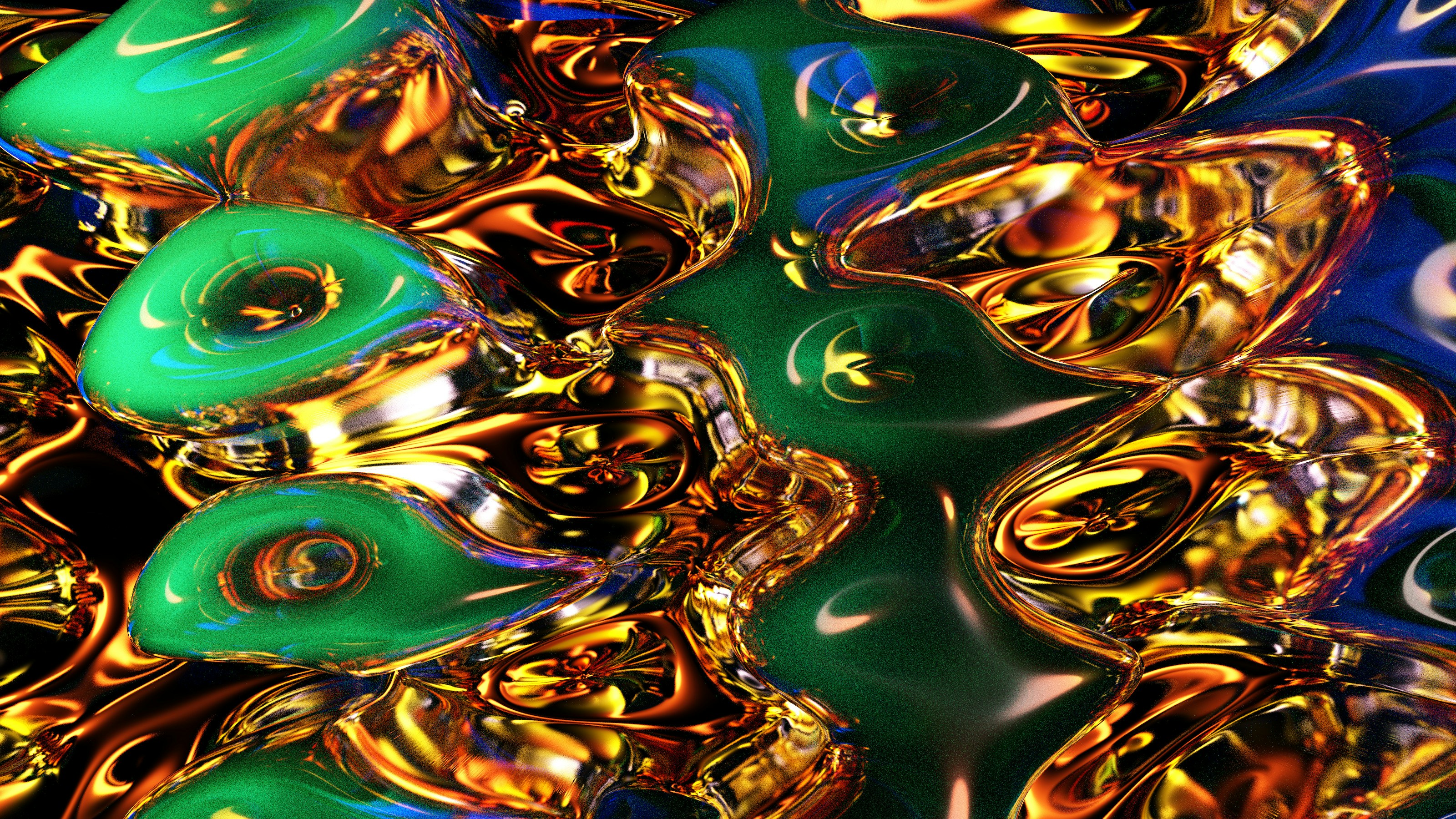 A very colorful picture of a bunch of shiny objects photo – Free ...