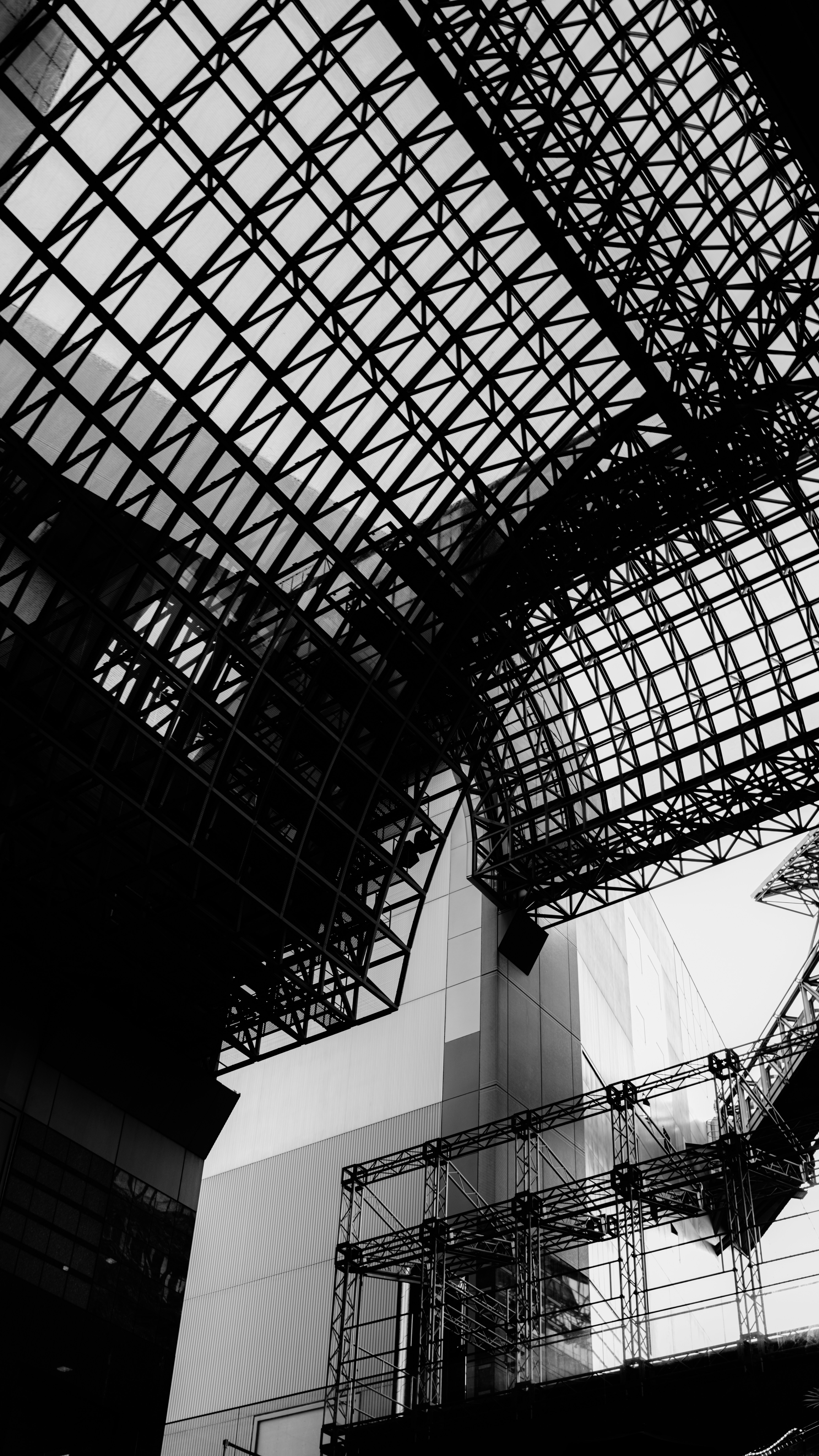 Architectural Canopy: A Dance of Lines and Light