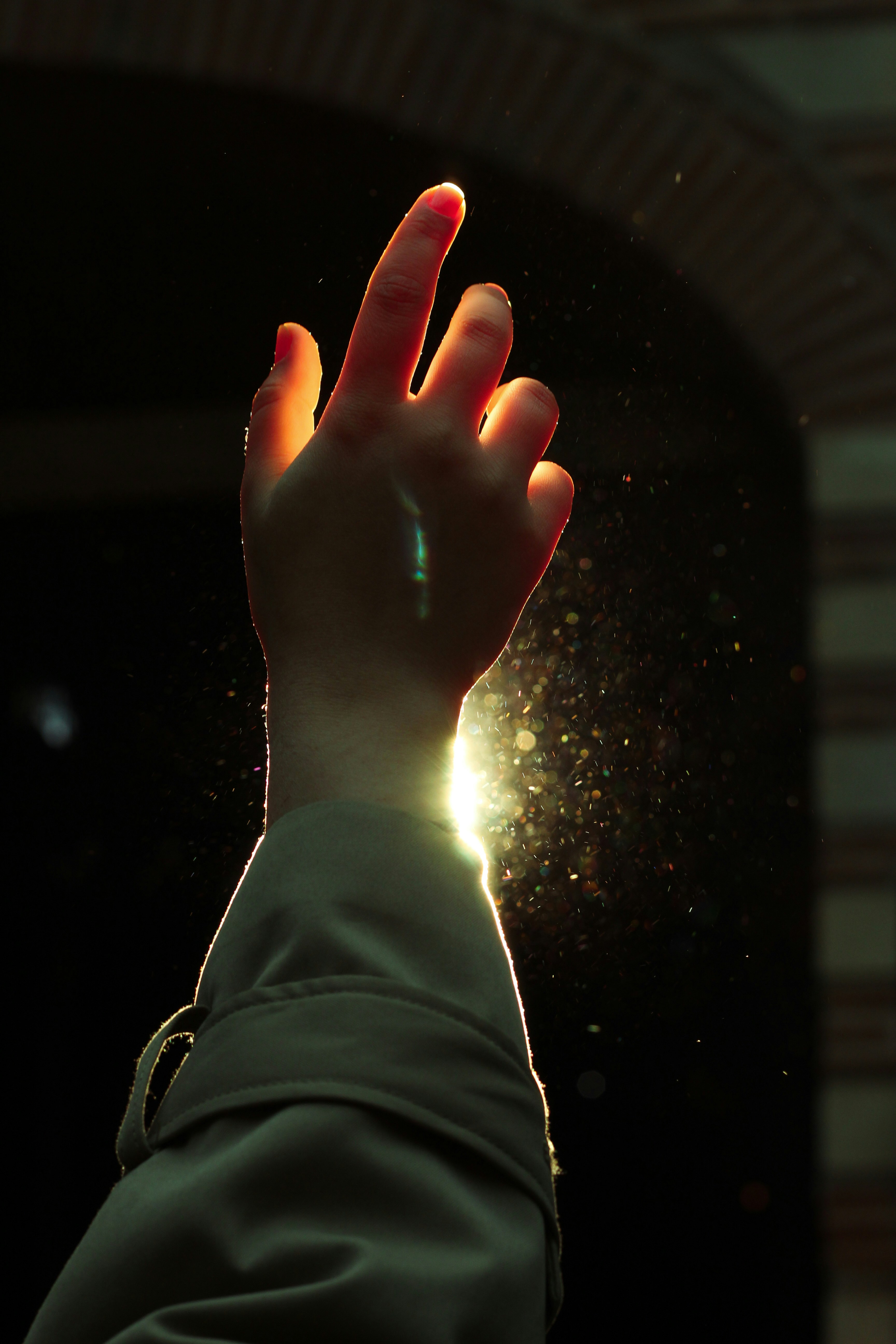 Illuminated Gesture: A Dance of Light and Shadow