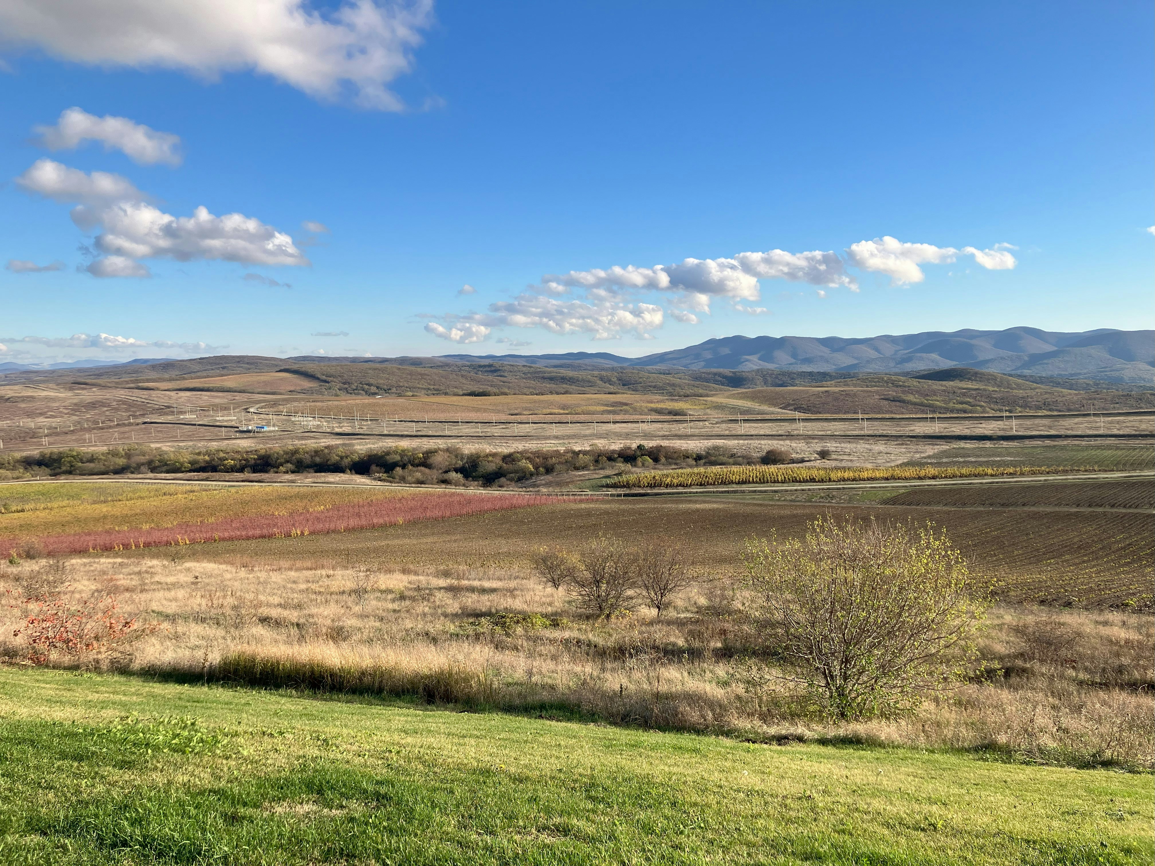 A large open field with mountains in the background photo – Free Russia ...