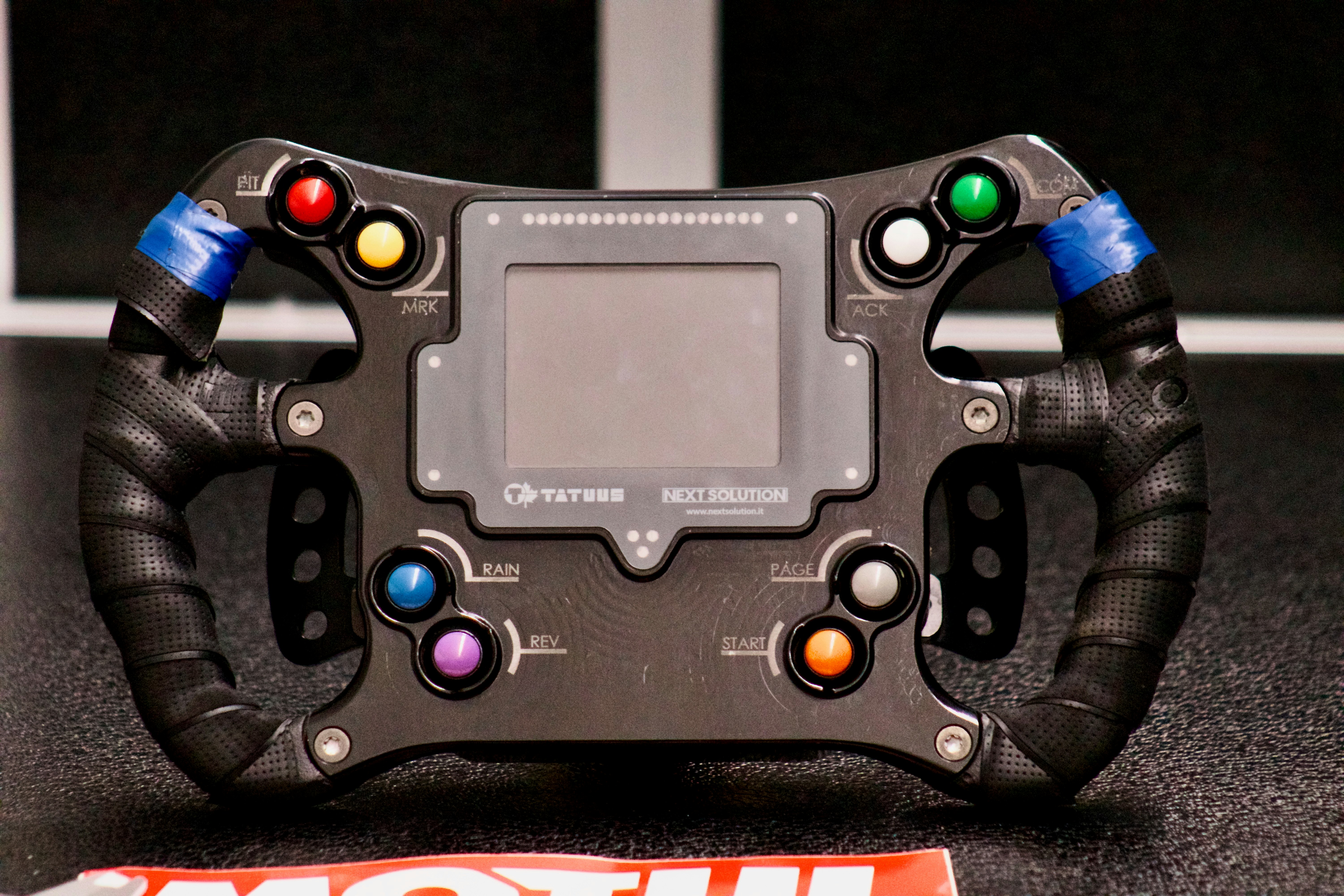 Racing Wheel Console: Precision Grips and Central Screen